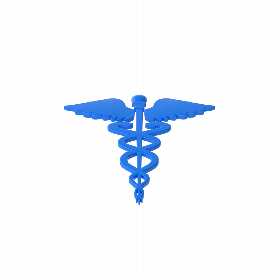 3D Medical Symbol Blue - TurboSquid 2316619