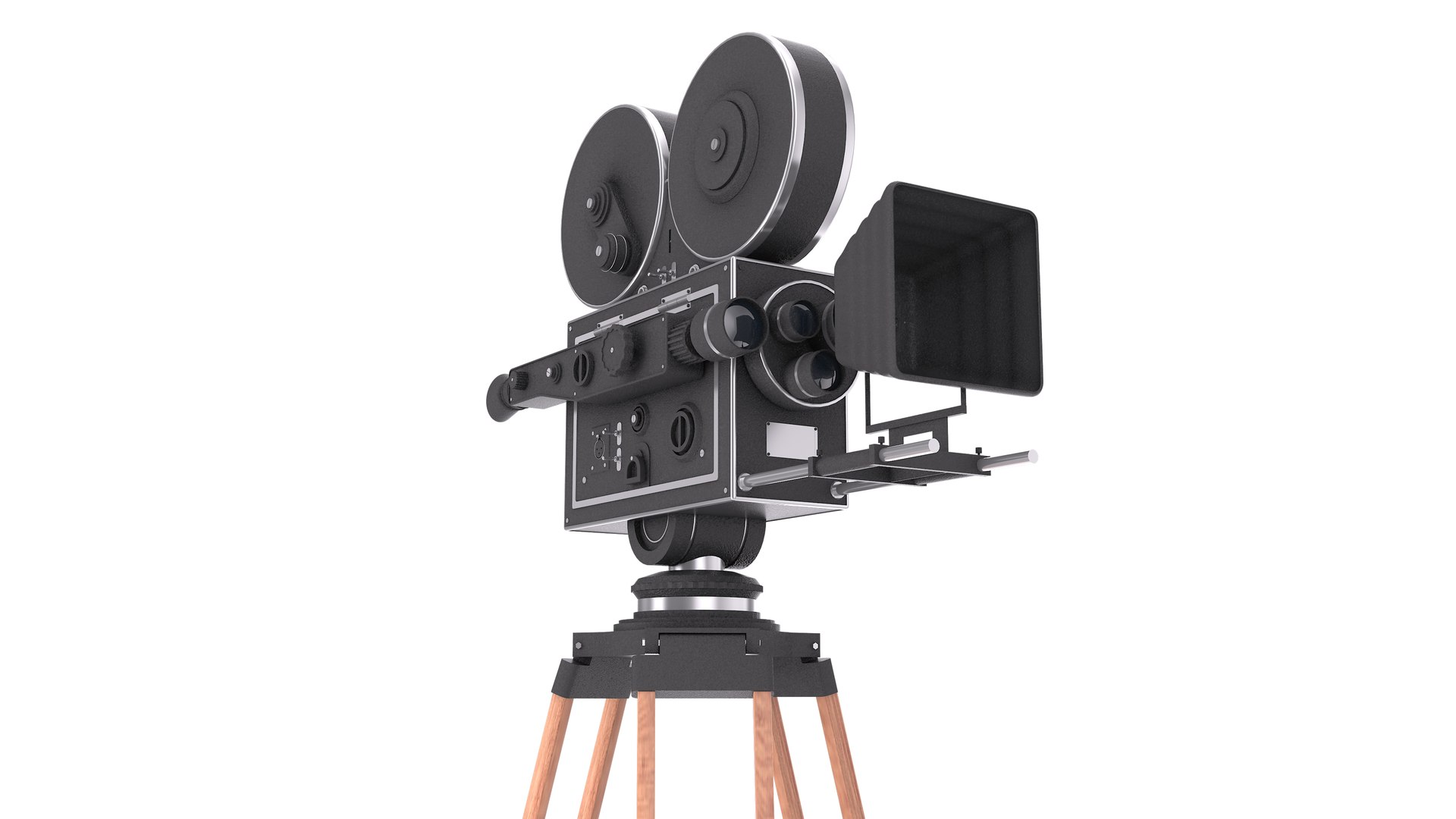 Retro Movie Camera 3D - TurboSquid 1995403