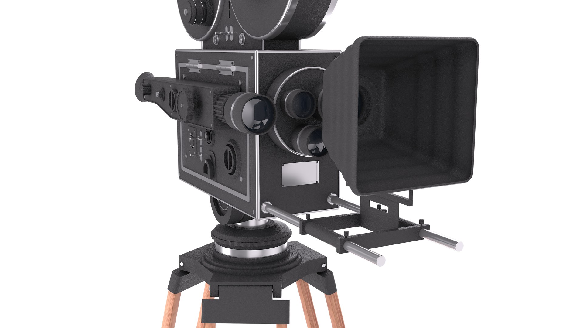 Retro Movie Camera 3D - TurboSquid 1995403