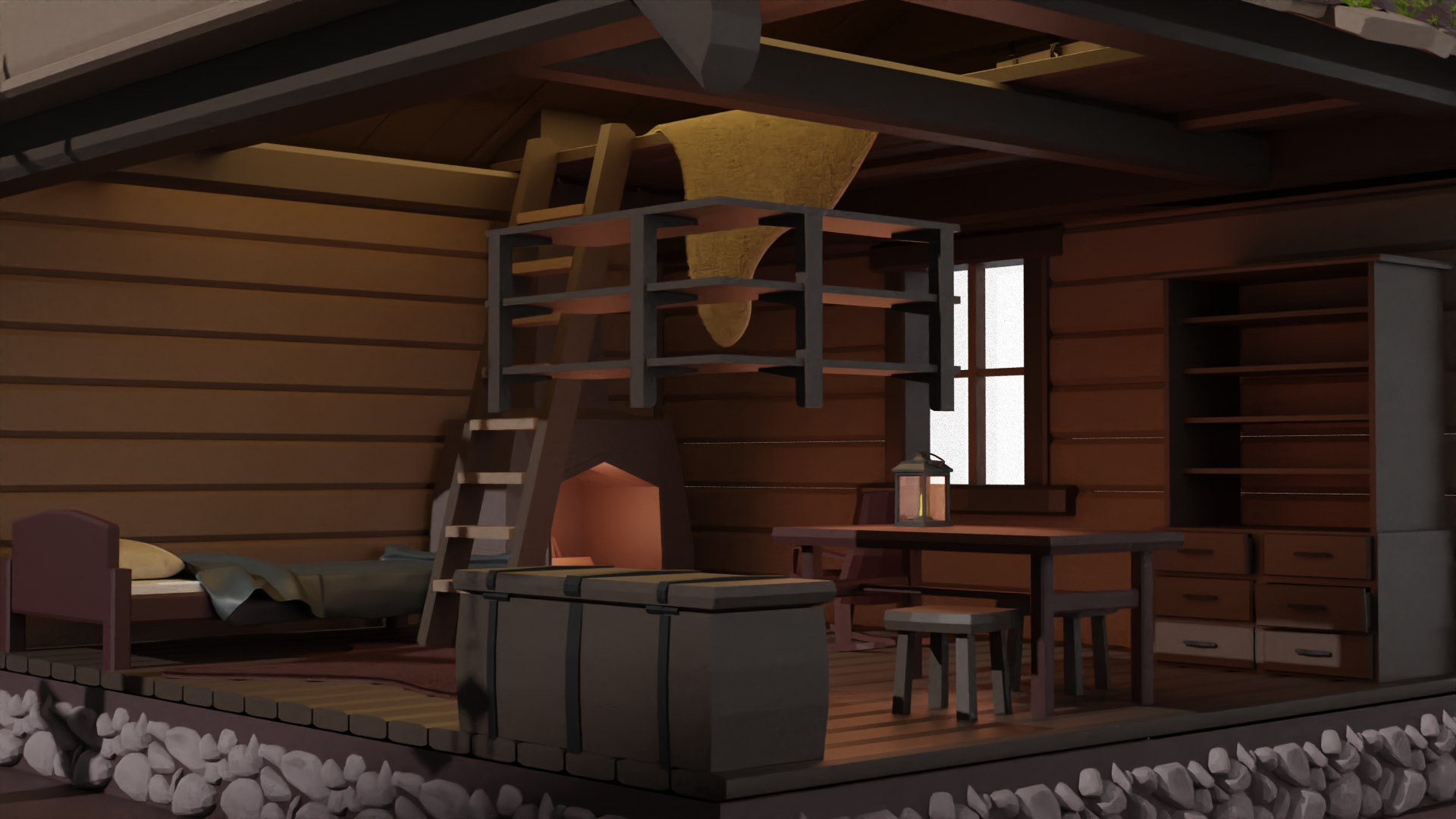 Hunter House 3D Model - TurboSquid 2013397