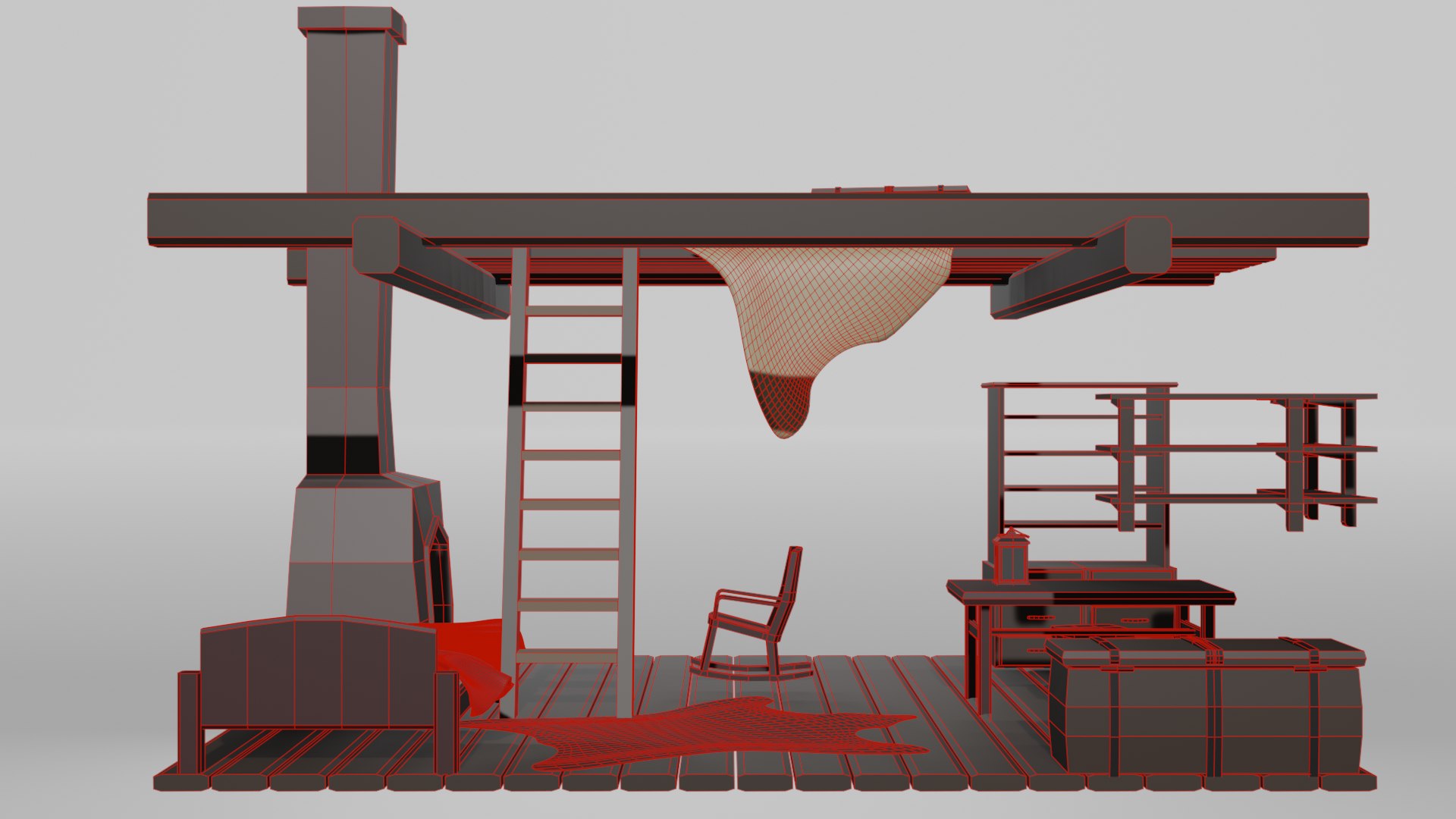 Hunter House 3D Model - TurboSquid 2013397