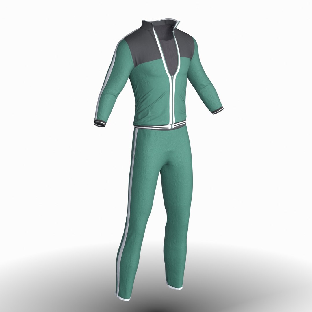 3D Male Tracksuit and Training Pants - TurboSquid 1928819