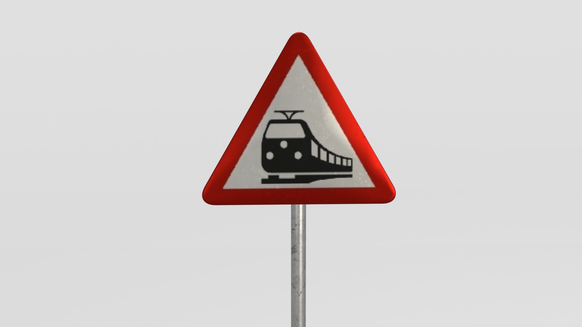 3D Traffic Sign Train - TurboSquid 2144287