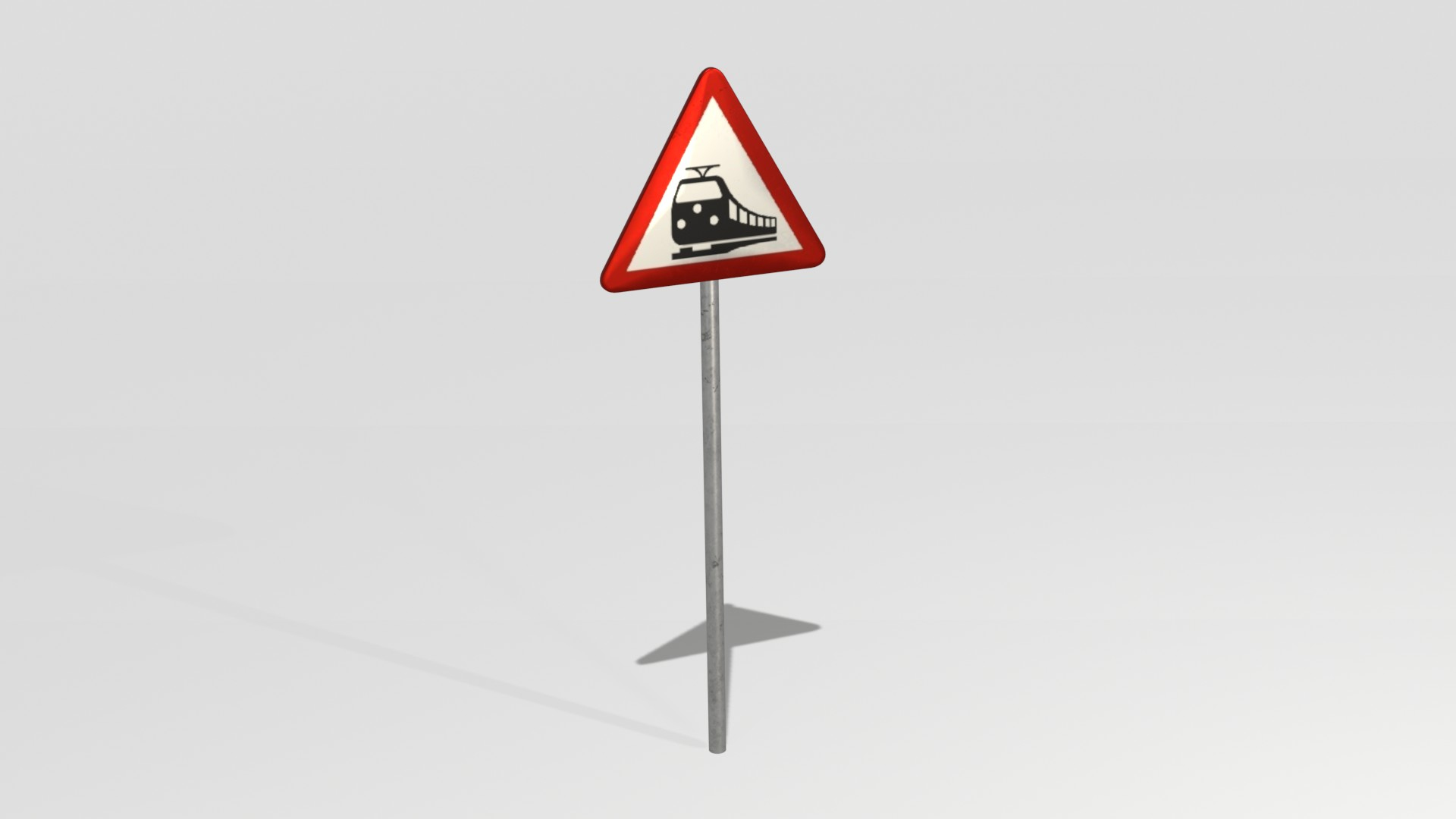 3D Traffic Sign Train - TurboSquid 2144287