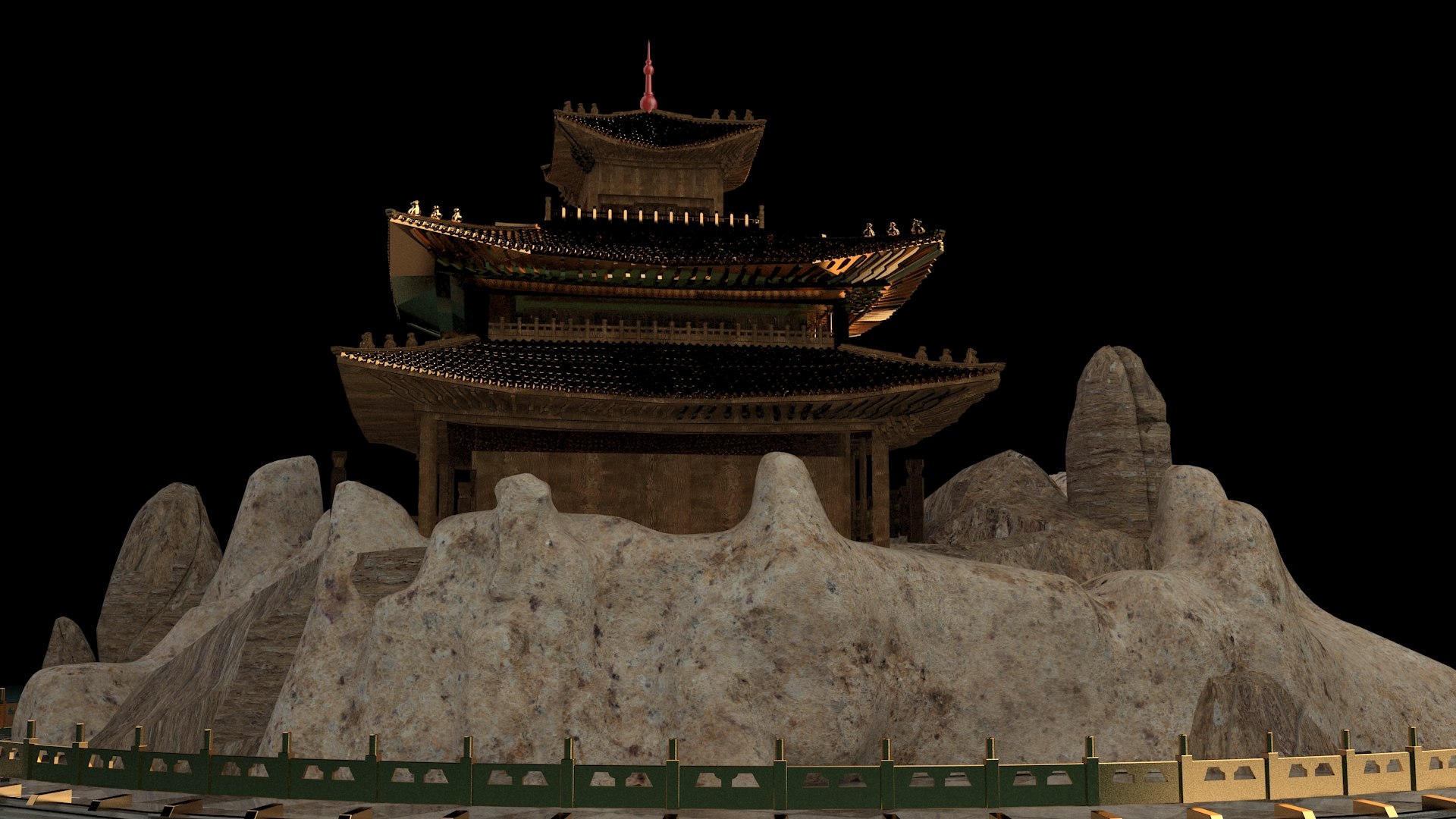 Chinese Ancient House 3D Model - TurboSquid 1883899