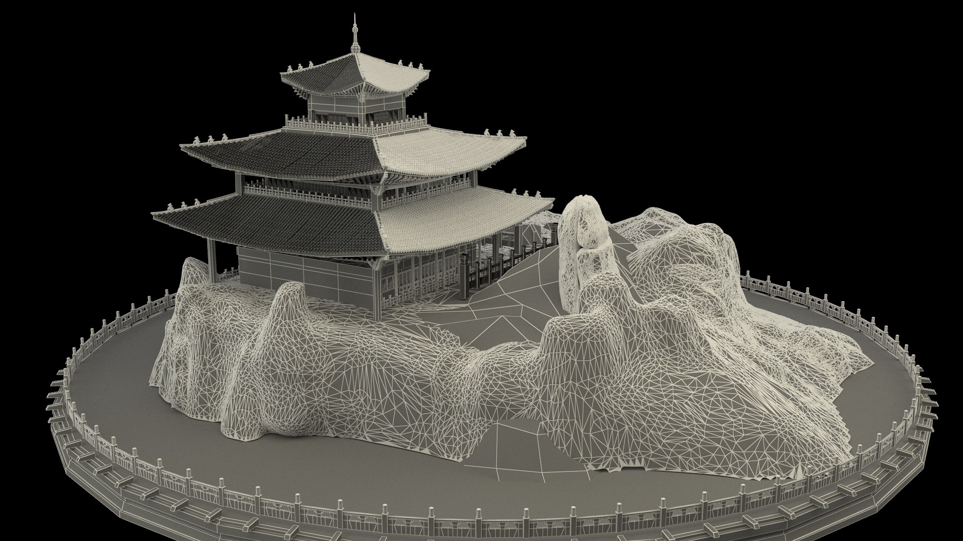 Chinese Ancient House 3D Model - TurboSquid 1883899