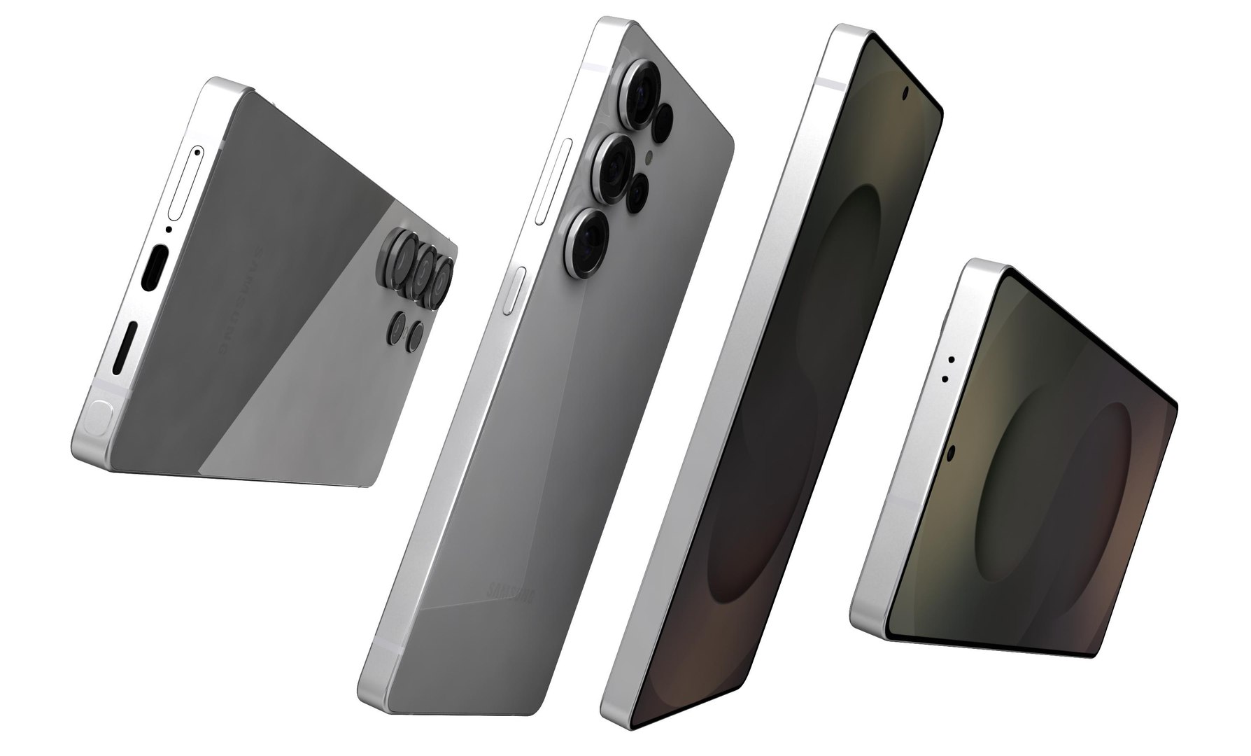 3D Samsung Galaxy S25 Ultra Titanium Whitesilver - TurboSquid 2352712