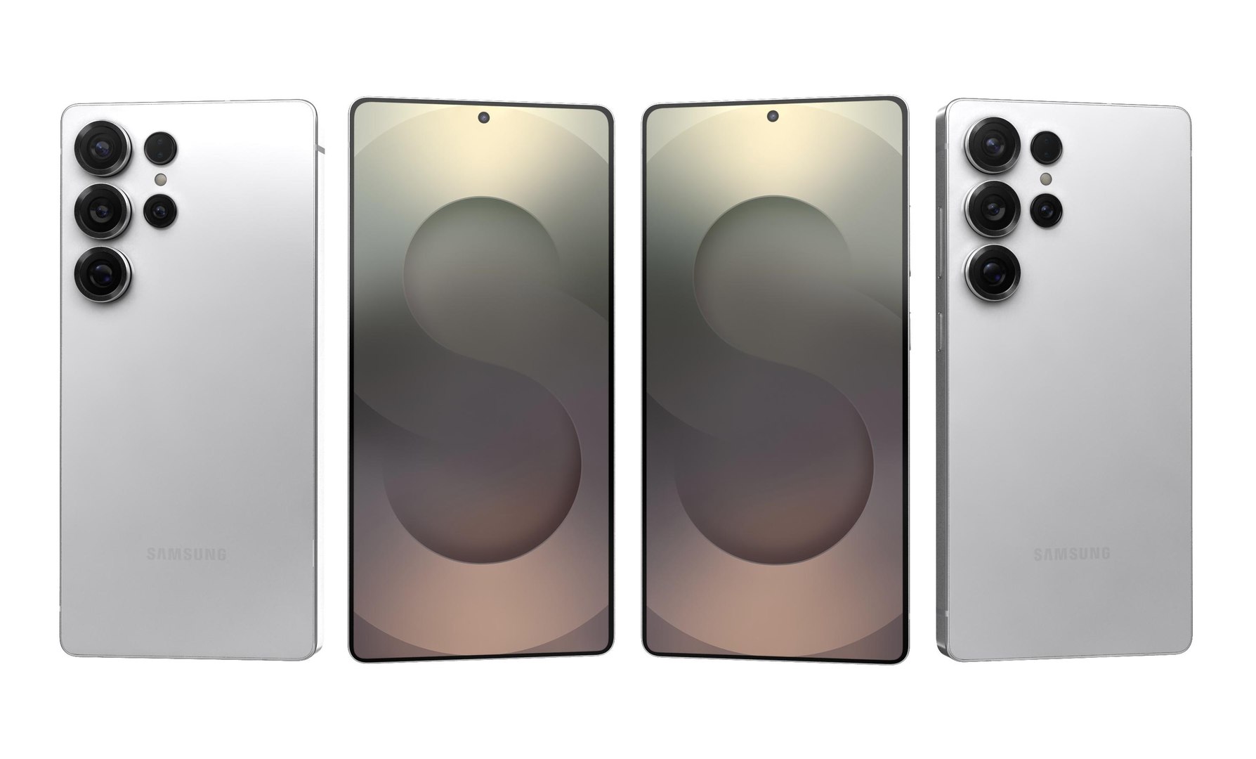 3D Samsung Galaxy S25 Ultra Titanium Whitesilver - TurboSquid 2352712