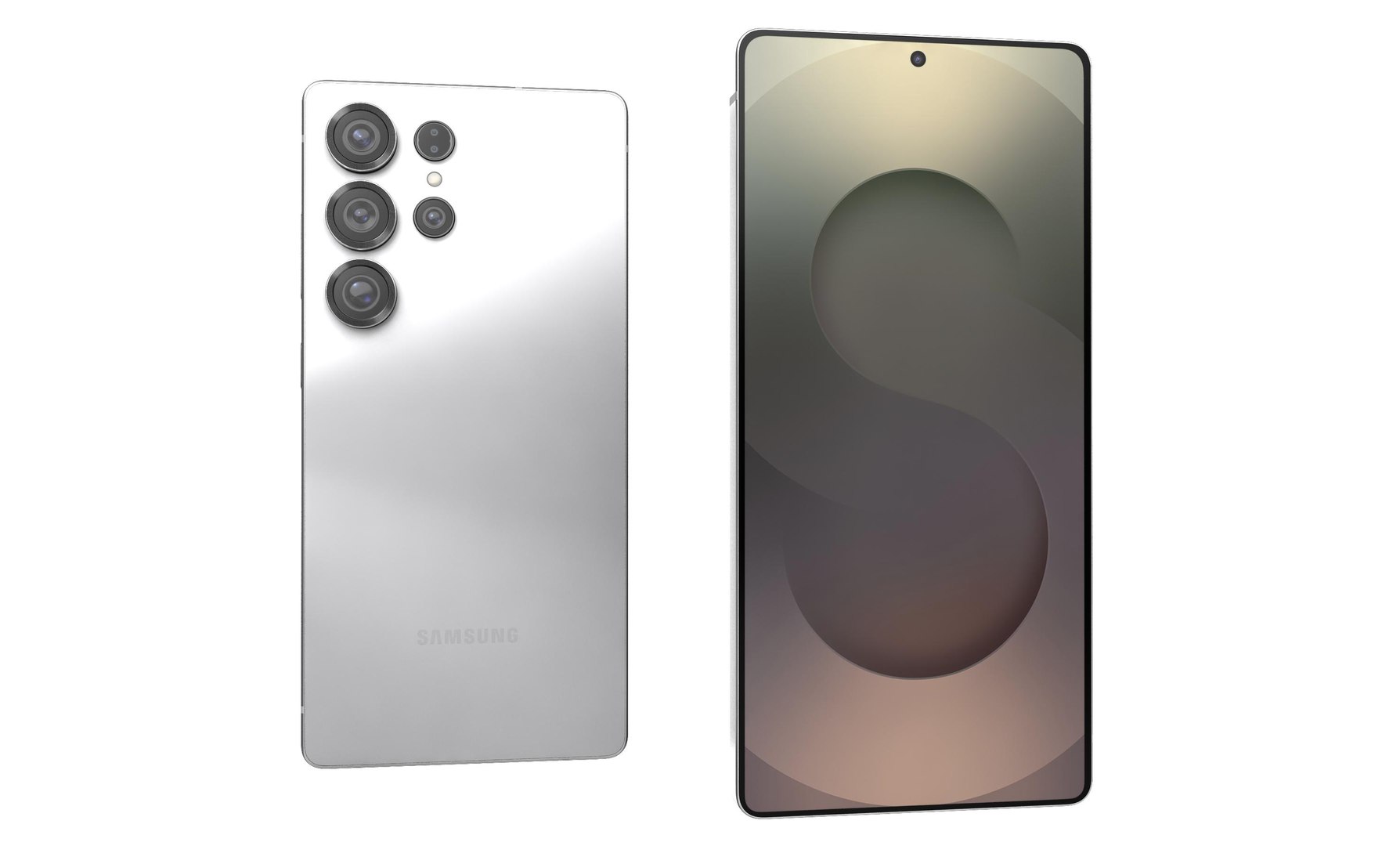 3D Samsung Galaxy S25 Ultra Titanium Whitesilver - TurboSquid 2352712