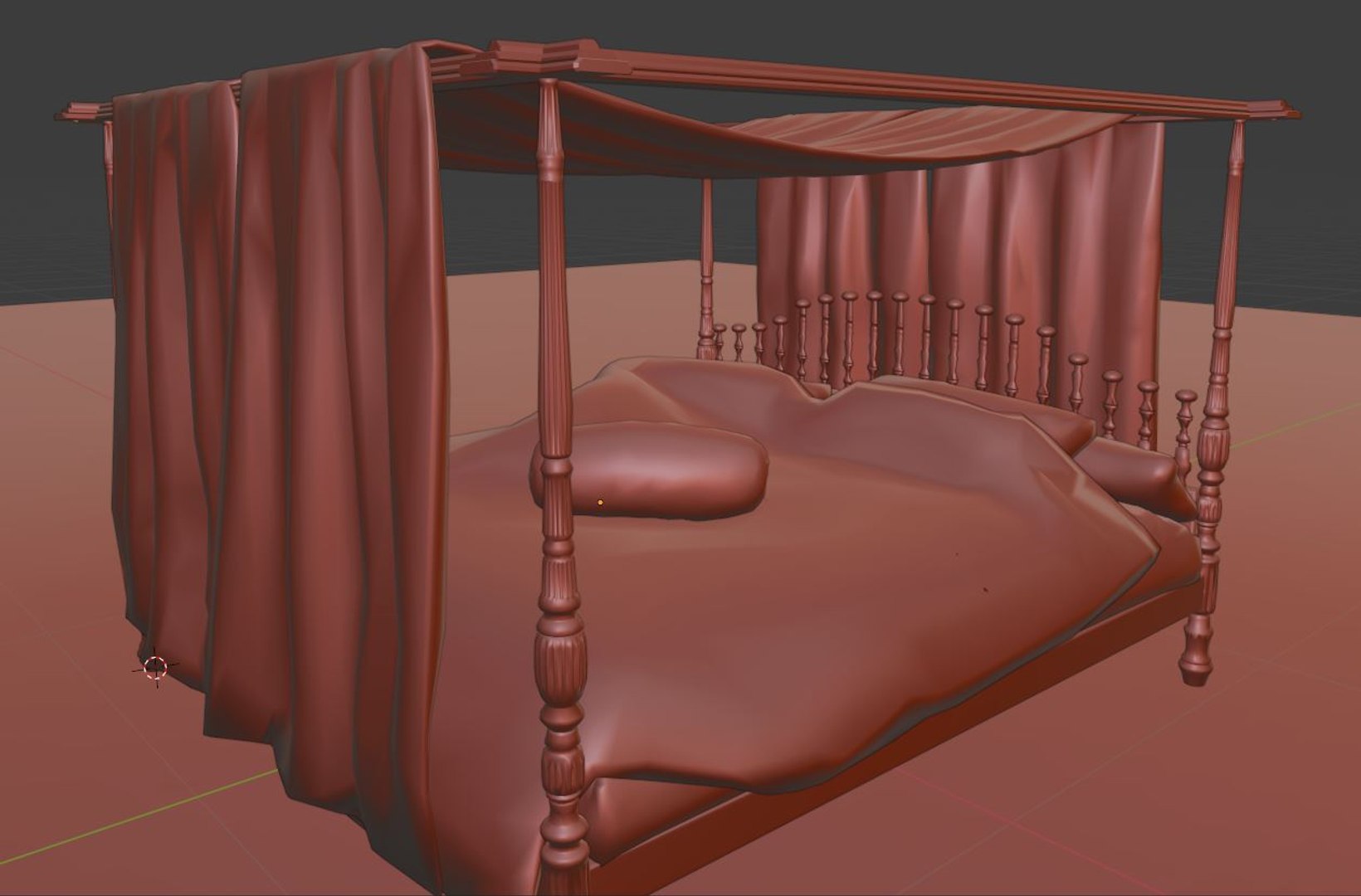 3D Bed Beautiful Drape Model - TurboSquid 1693980