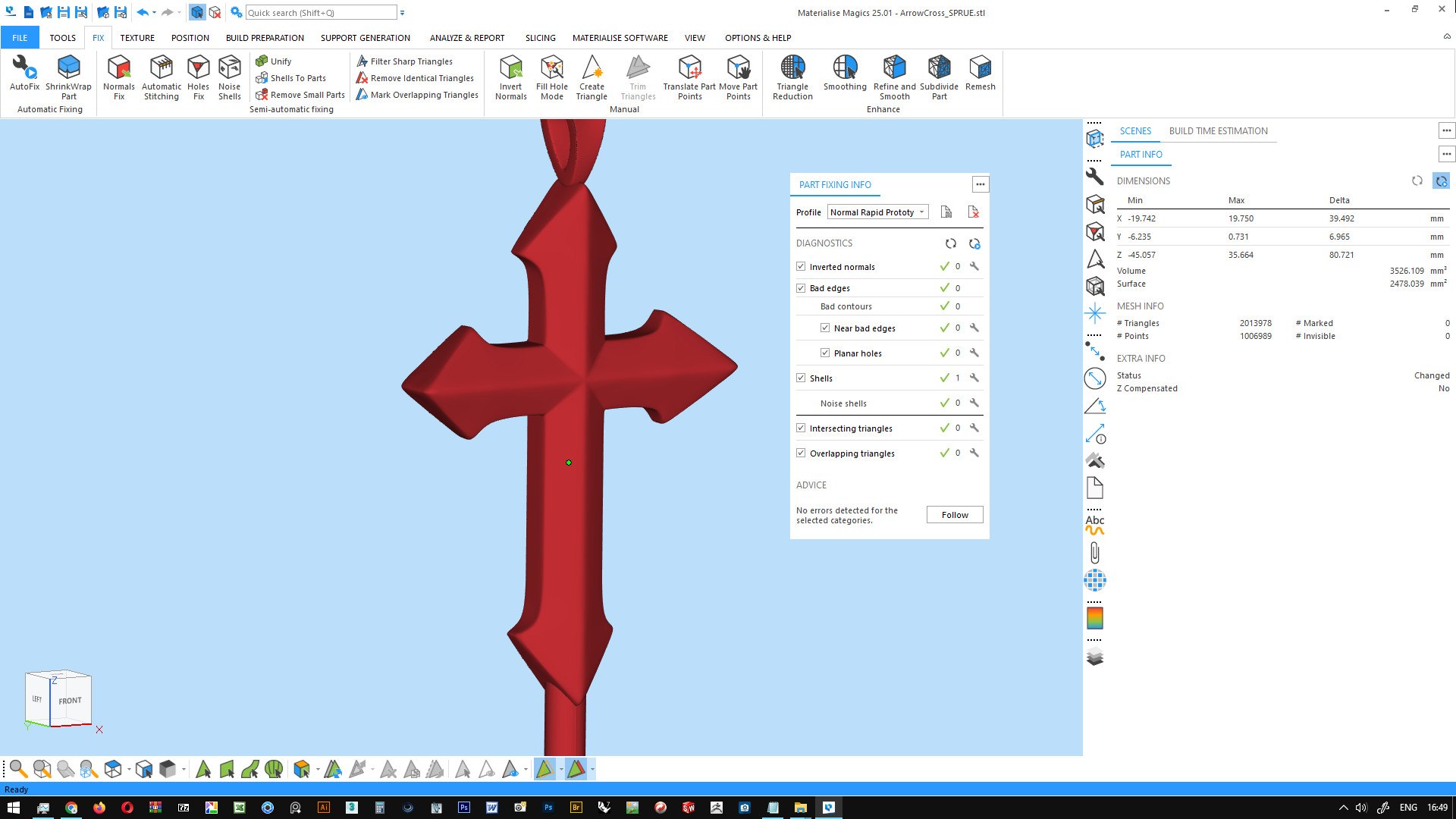 Arrow-shaped Cross STL Files 3D Model - TurboSquid 2122613