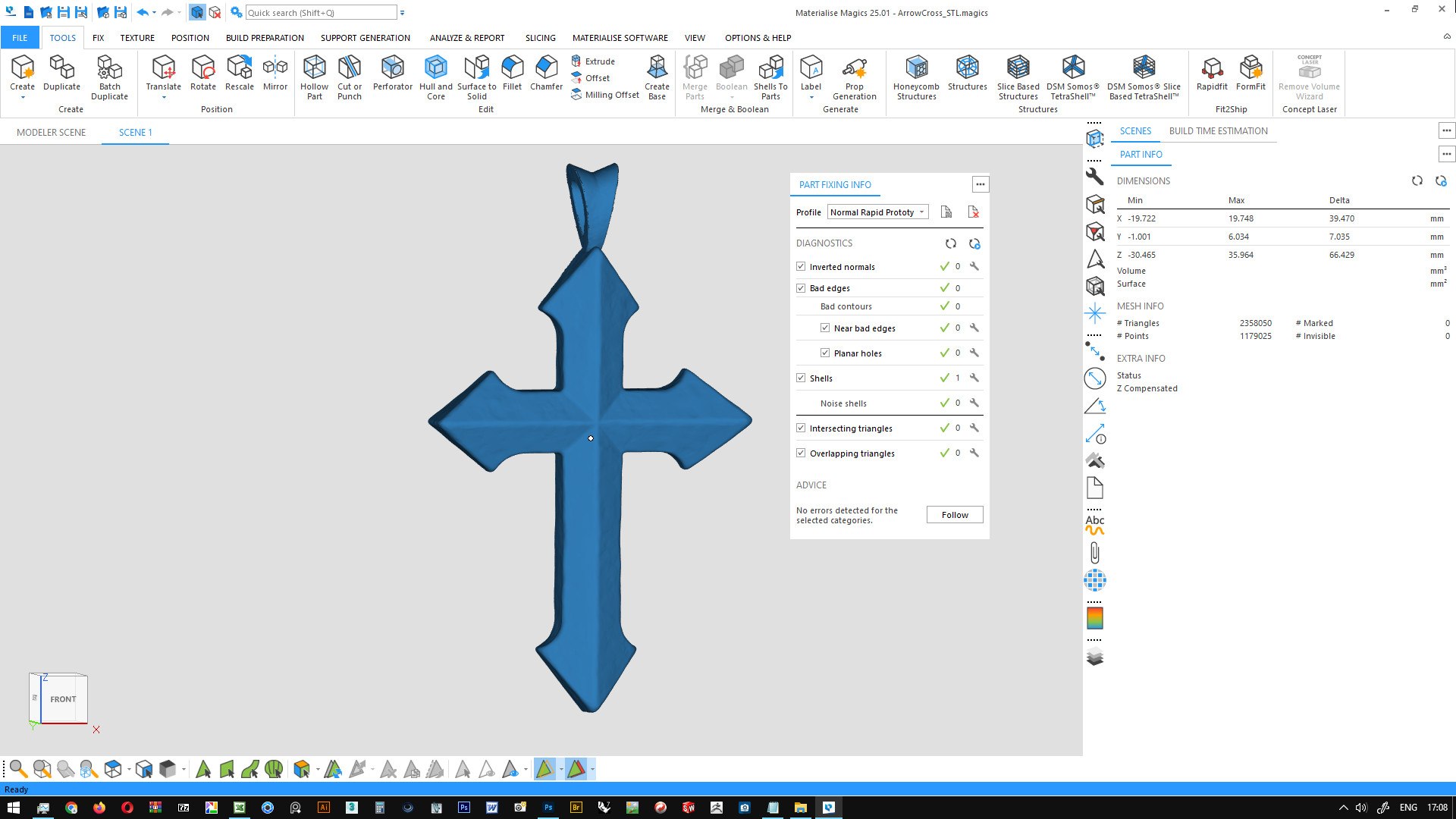 Arrow-shaped Cross STL Files 3D Model - TurboSquid 2122613