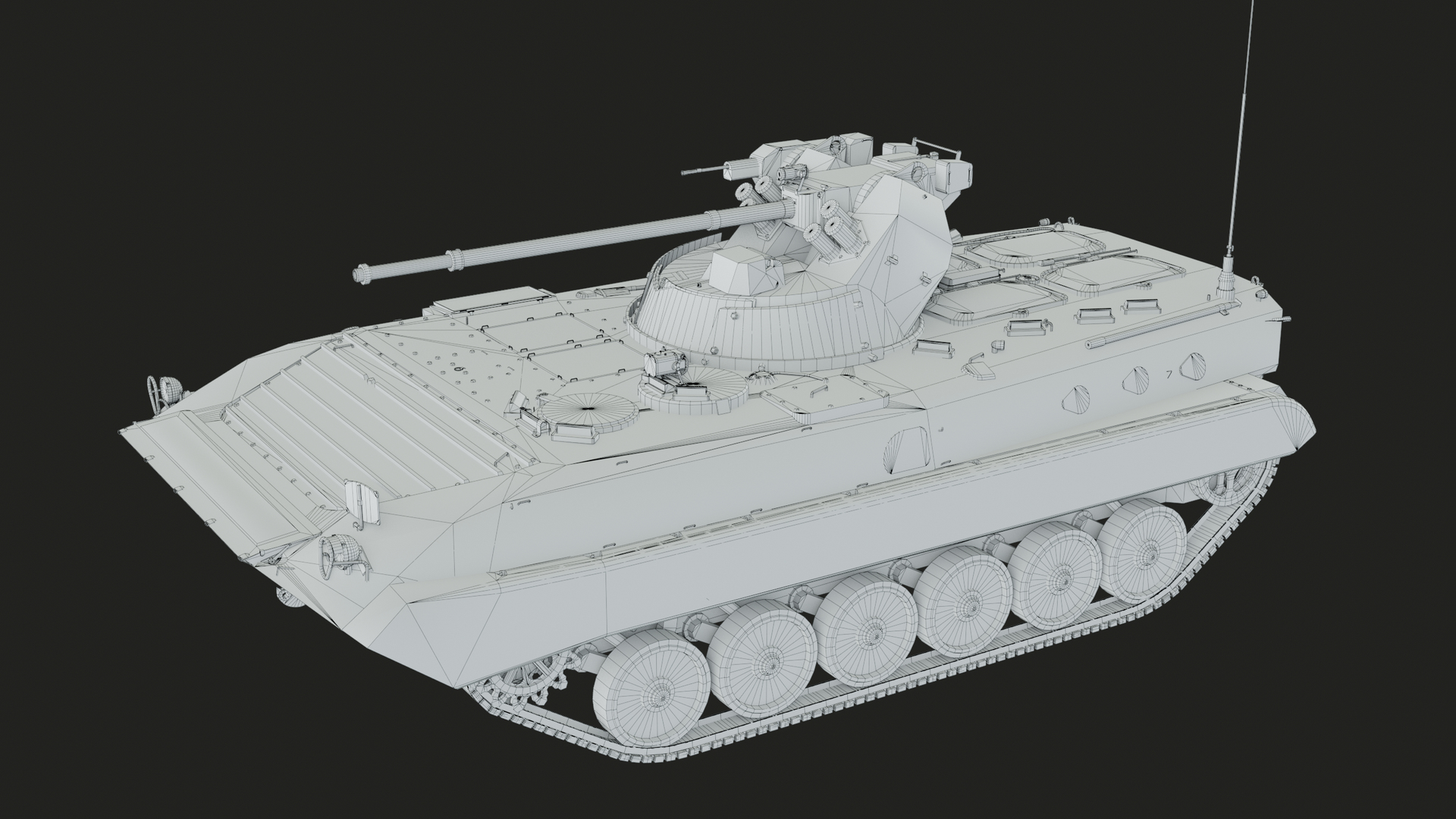 Fighting vehicle infantry bmp-1am 3D model - TurboSquid 1695957