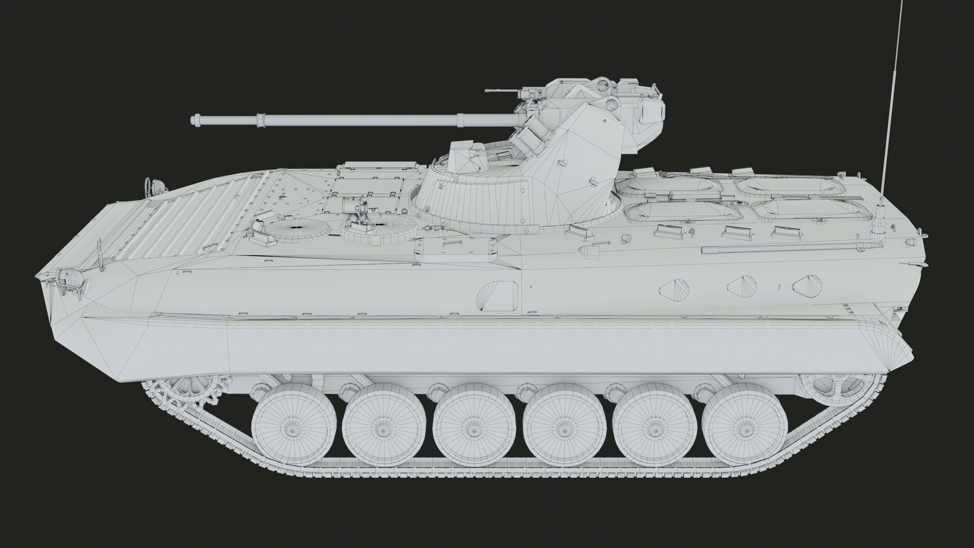 Fighting vehicle infantry bmp-1am 3D model - TurboSquid 1695957