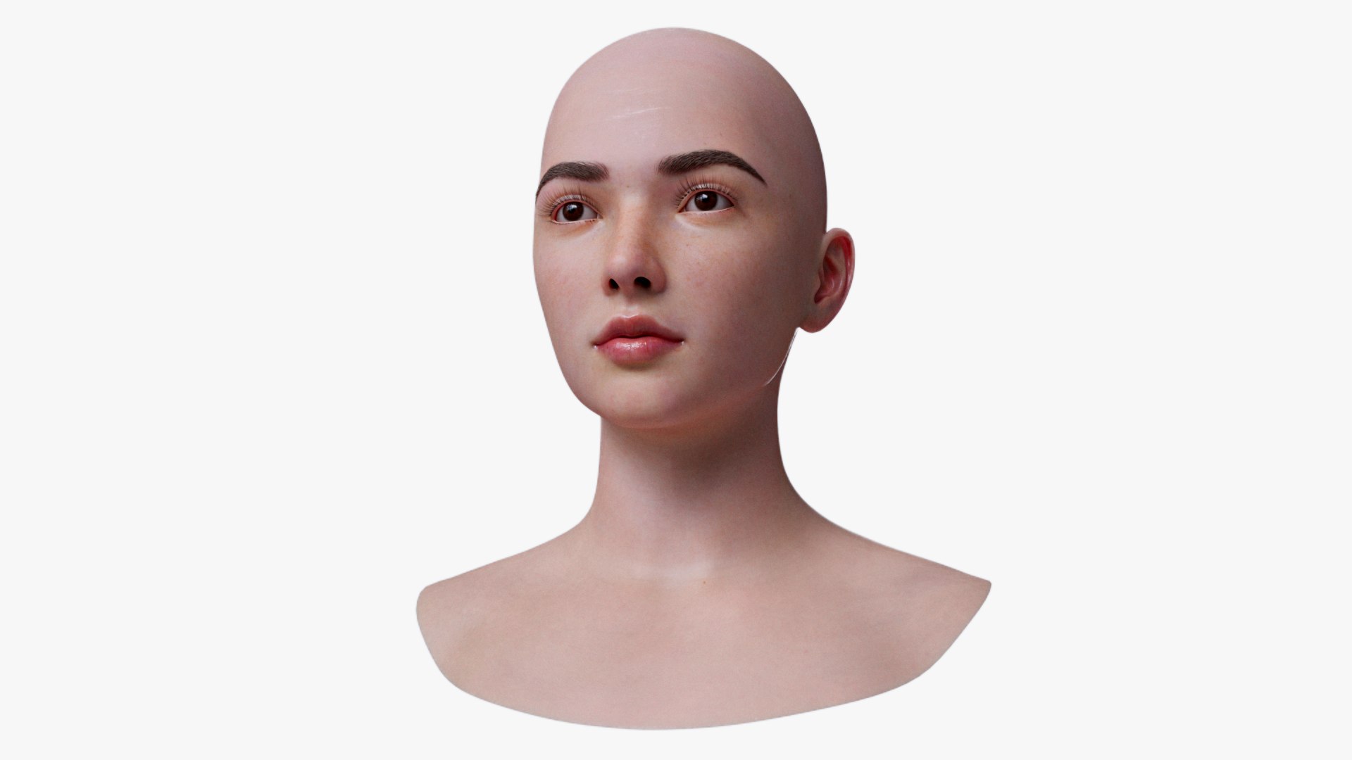3D Asian Female Head Base Mesh Metahuman Topology V3 - TurboSquid 2259359