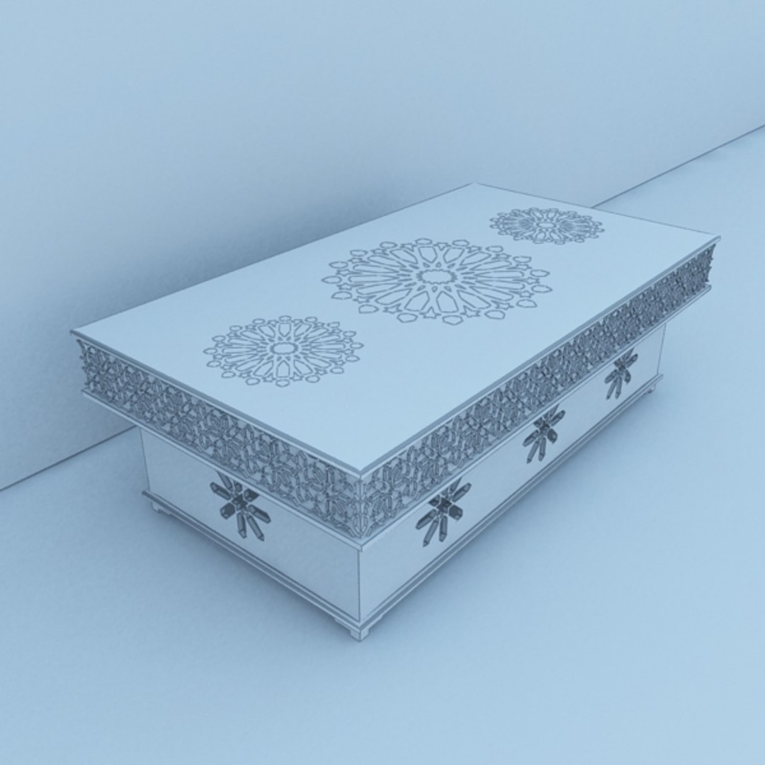Traditional Table 3D - TurboSquid 1330328