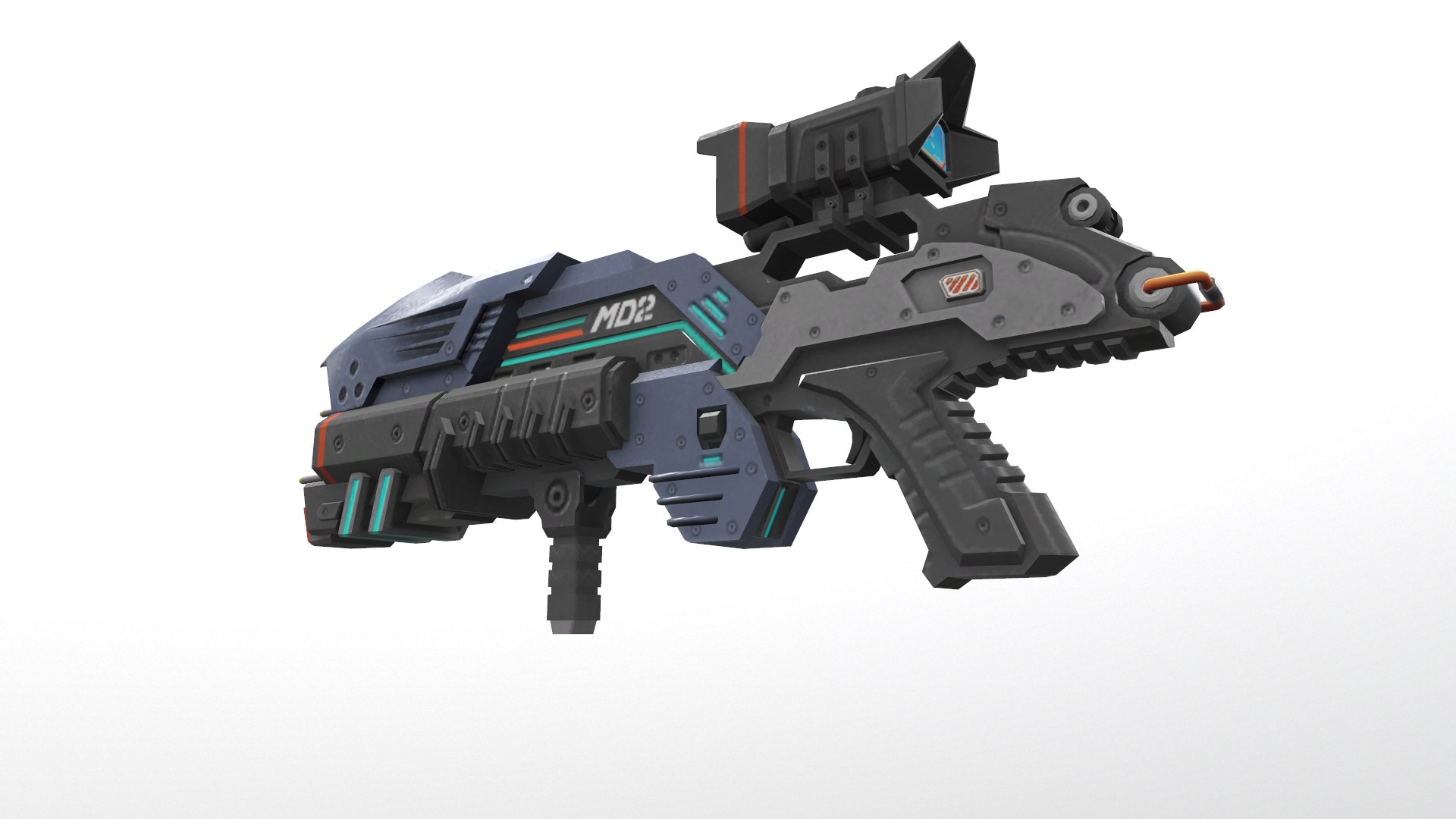 Beam Machine Gun Level 2 Model - TurboSquid 2186418