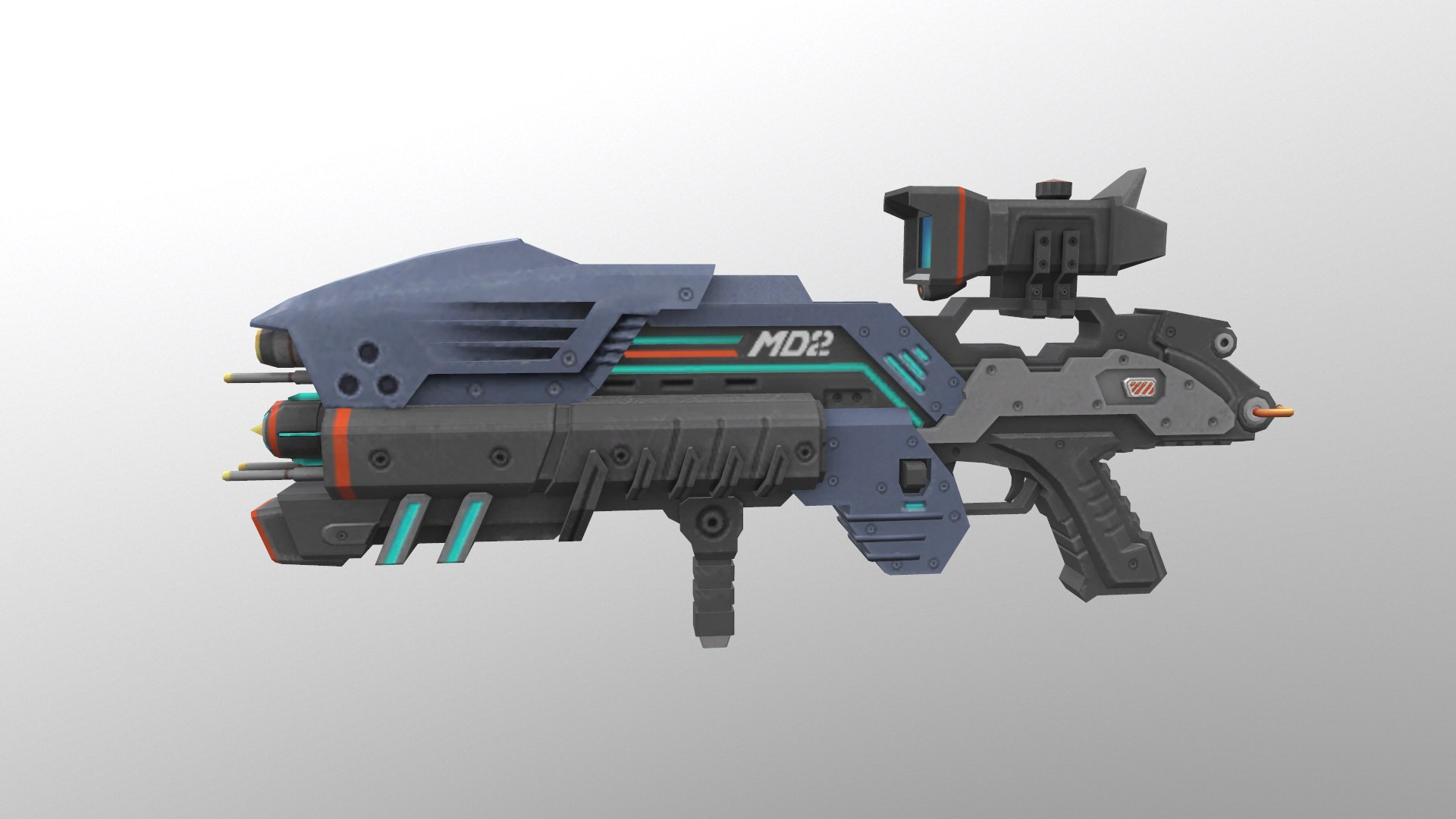 Beam Machine Gun Level 2 Model - TurboSquid 2186418
