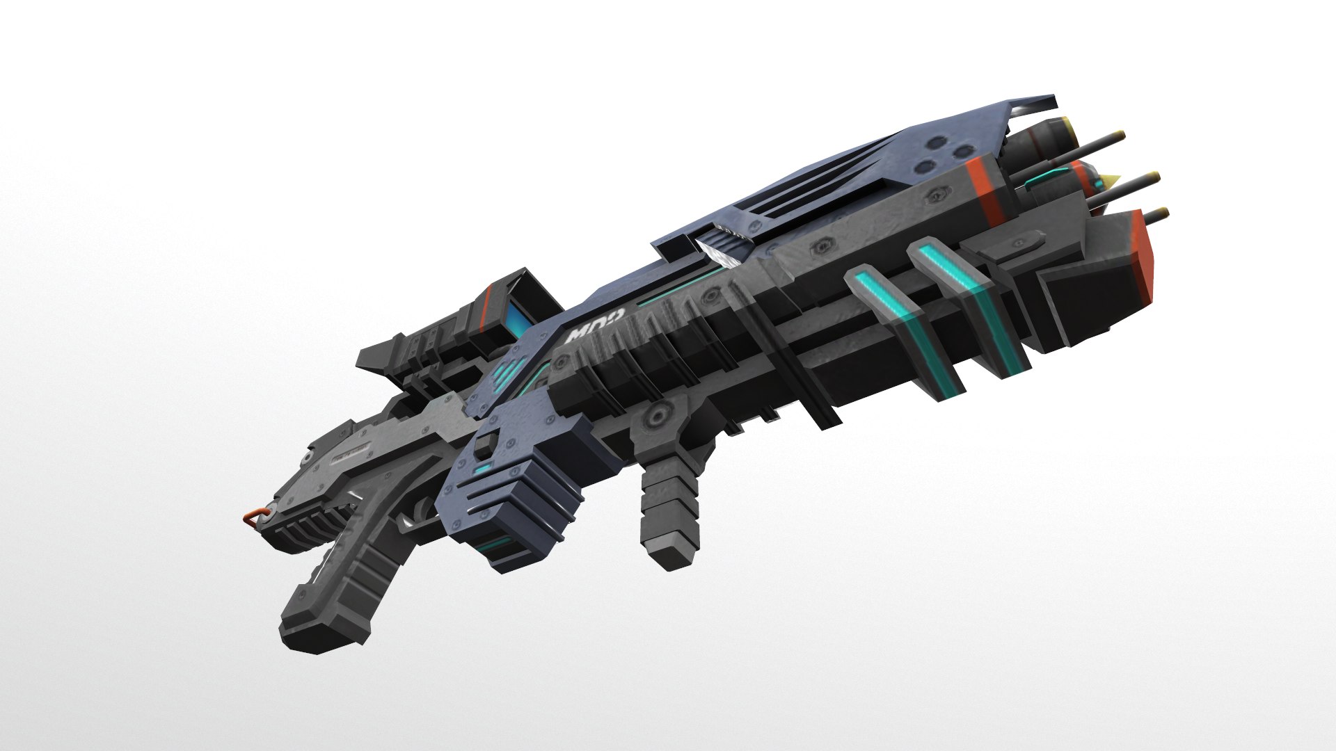 Beam Machine Gun Level 2 Model - TurboSquid 2186418