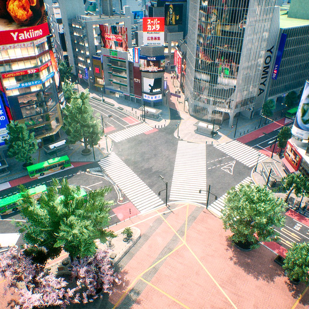 3D Shibuya Model - TurboSquid 2426386