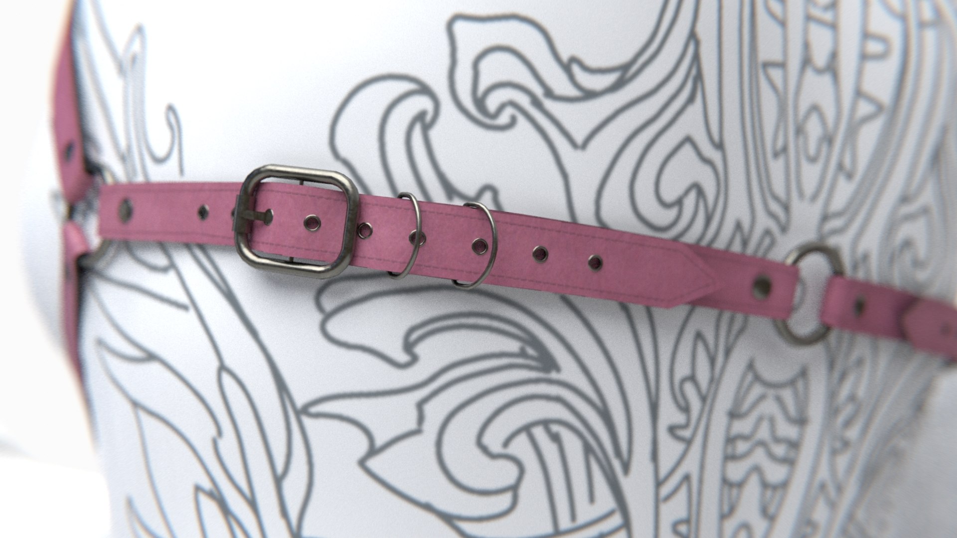 3D Five Leather Portupeya Harness Bdsm Bondage Set - TurboSquid 1861121