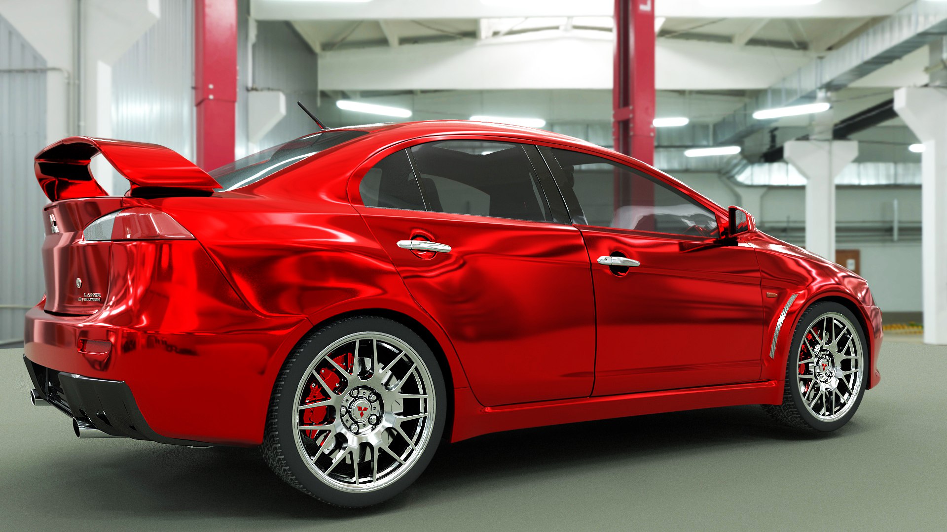 3D Mitsubishi Evo X JDM Verson - TurboSquid 1995017