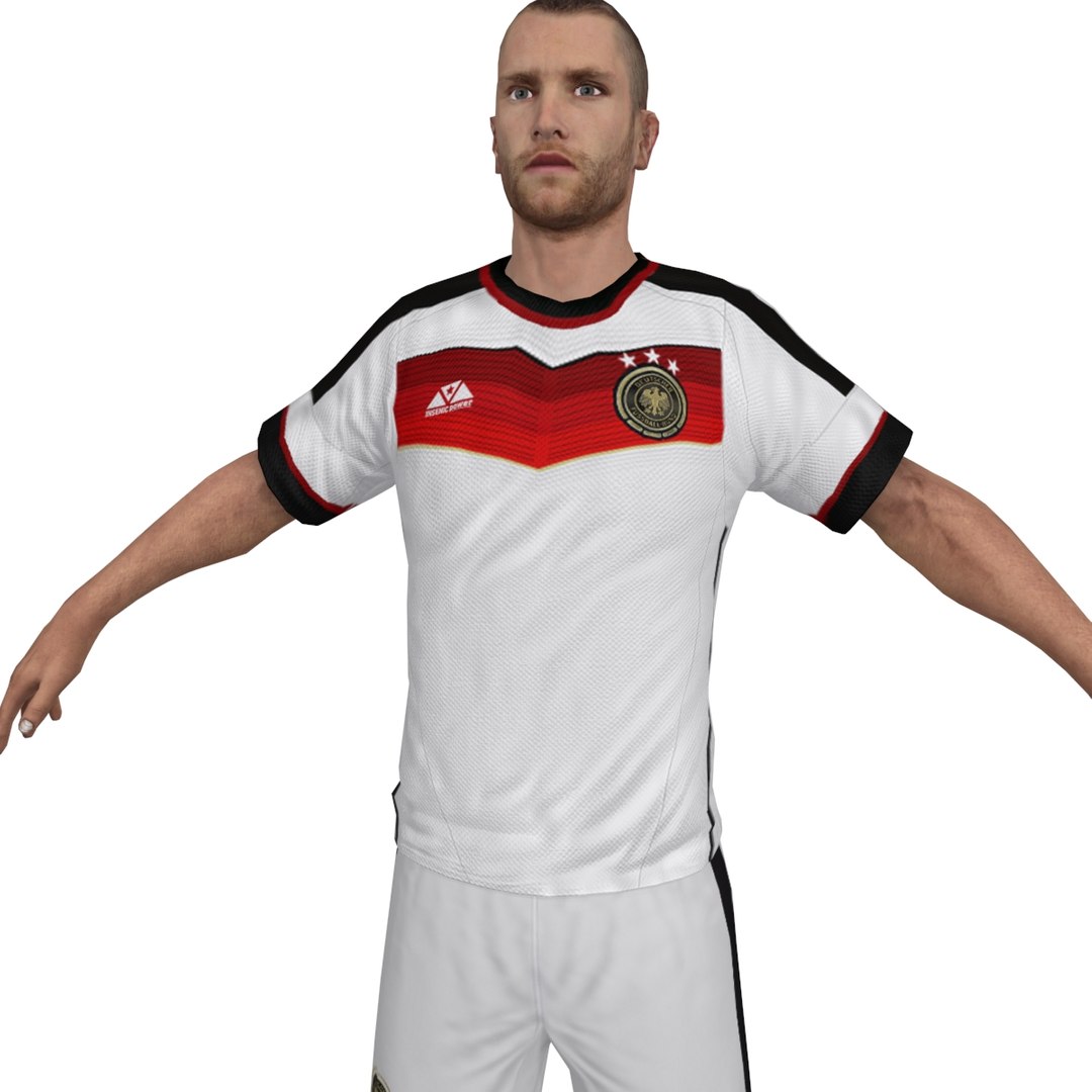 3d Rigged Soccer Player Model