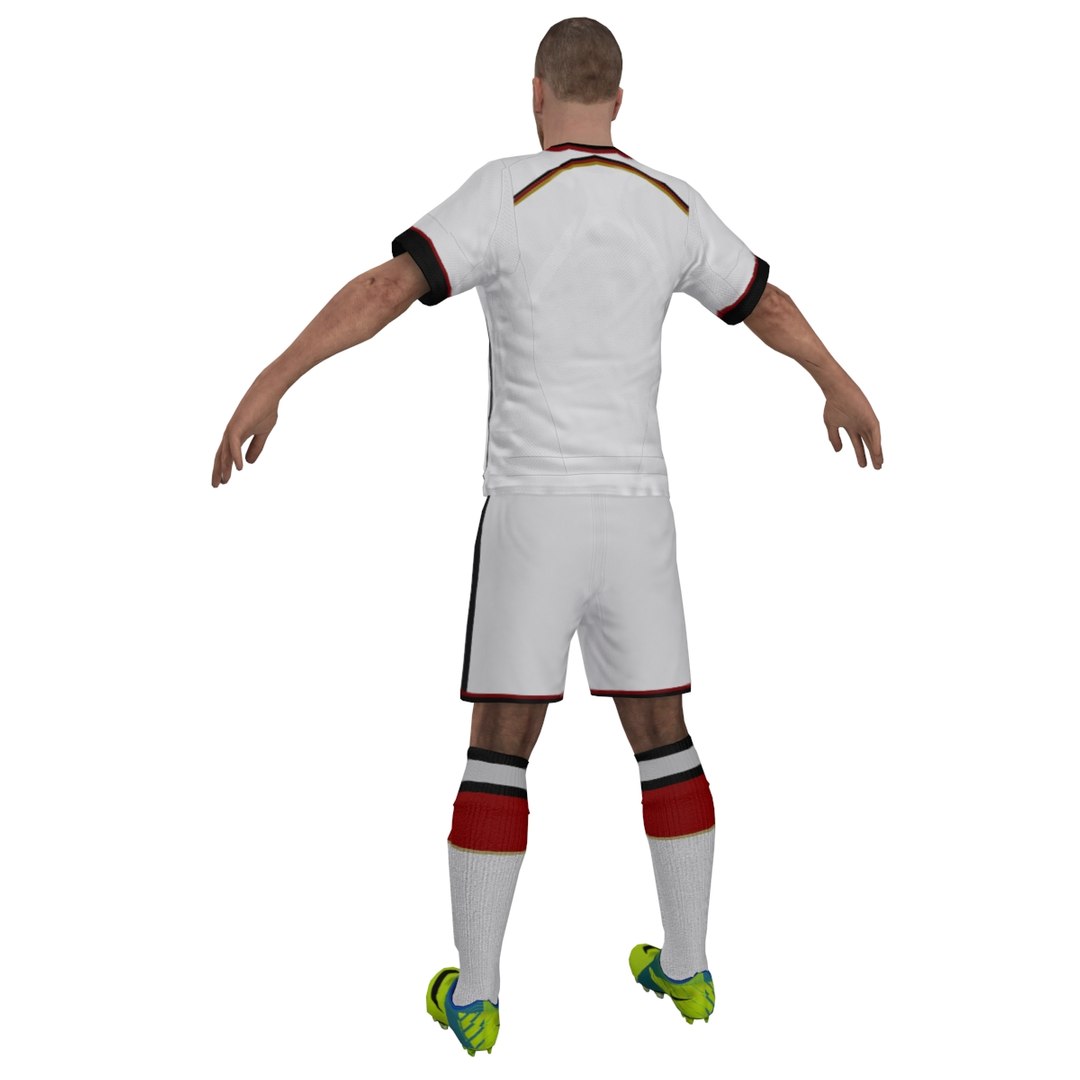 3d Rigged Soccer Player Model