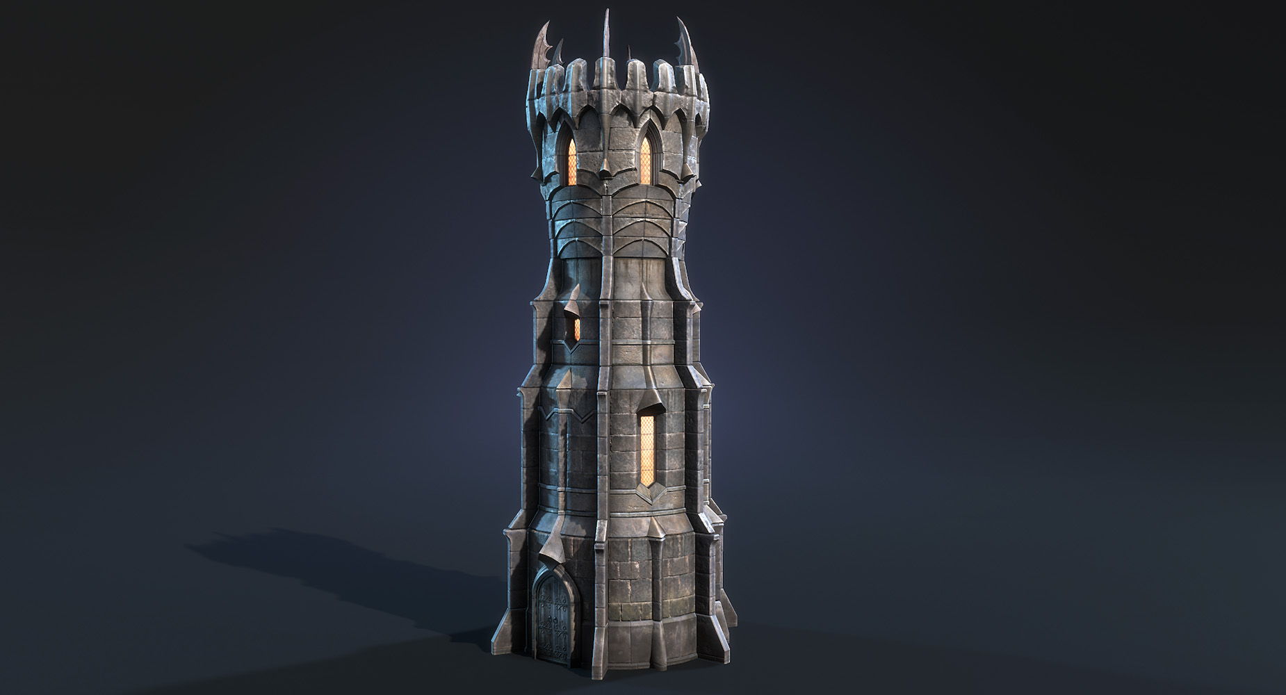 Low-poly tower 3D model - TurboSquid 1235094