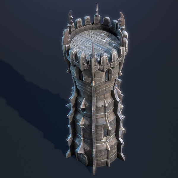 Low-poly tower 3D model - TurboSquid 1235094
