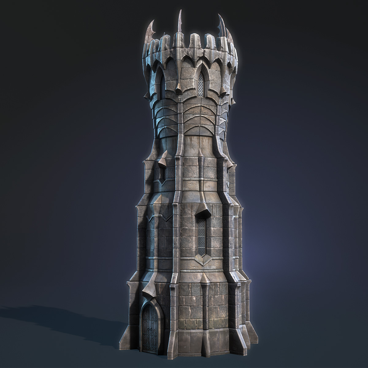 Low-poly tower 3D model - TurboSquid 1235094