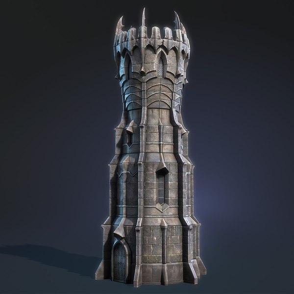 Low-poly tower 3D model - TurboSquid 1235094