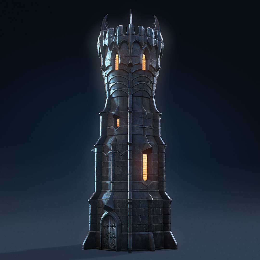 Low-poly tower 3D model - TurboSquid 1235094
