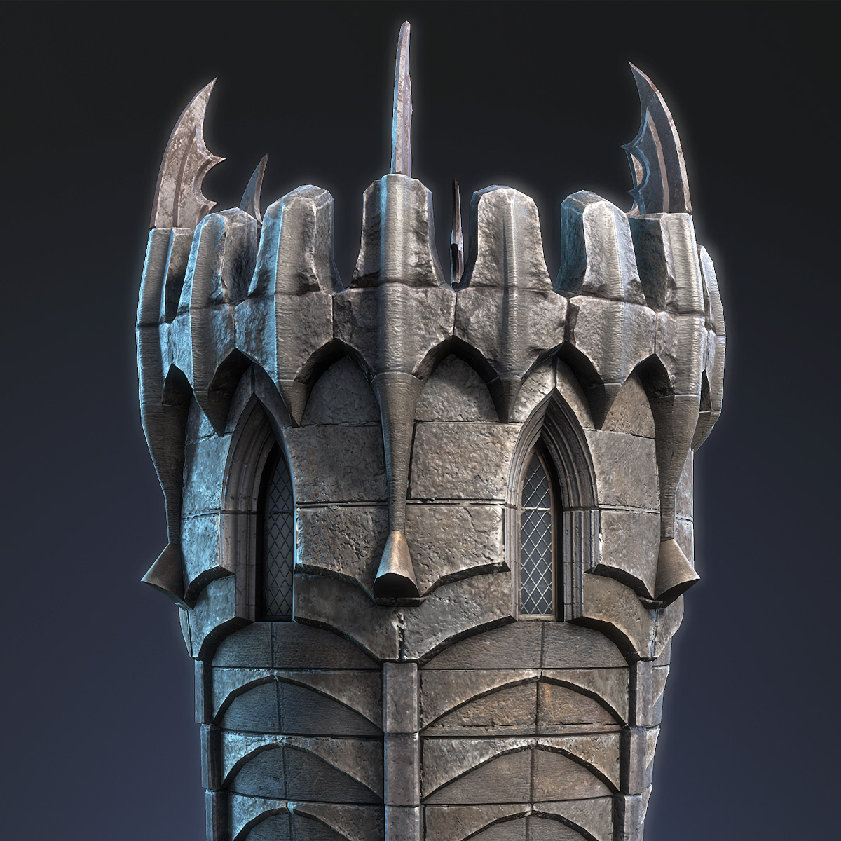 Low-poly tower 3D model - TurboSquid 1235094