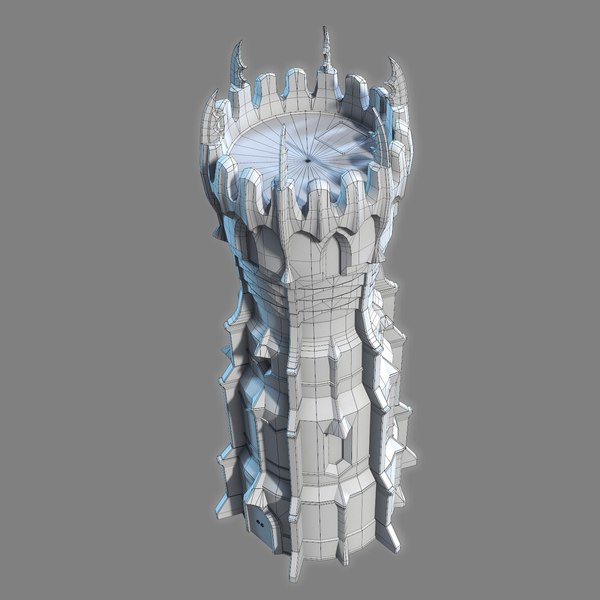 Low-poly tower 3D model - TurboSquid 1235094