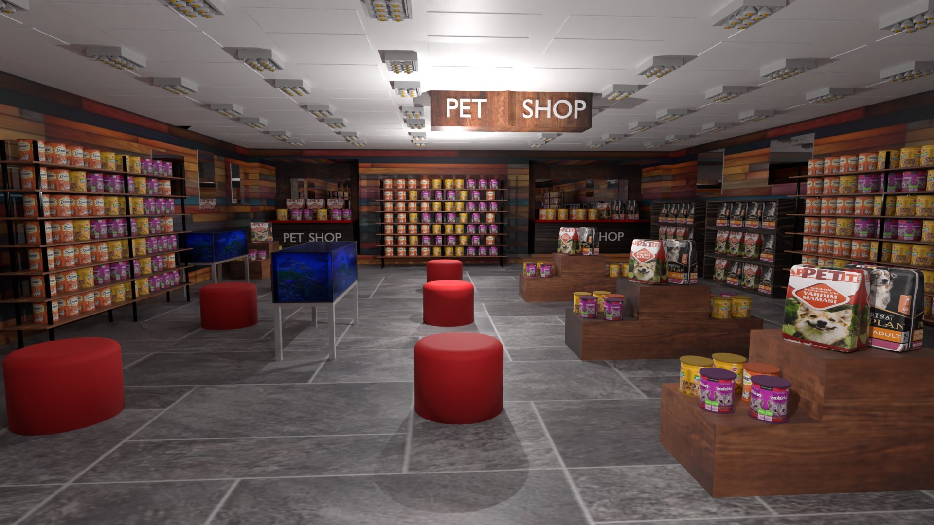 3D Model Pet Animal Fodder - Feed Shop - TurboSquid 2179931