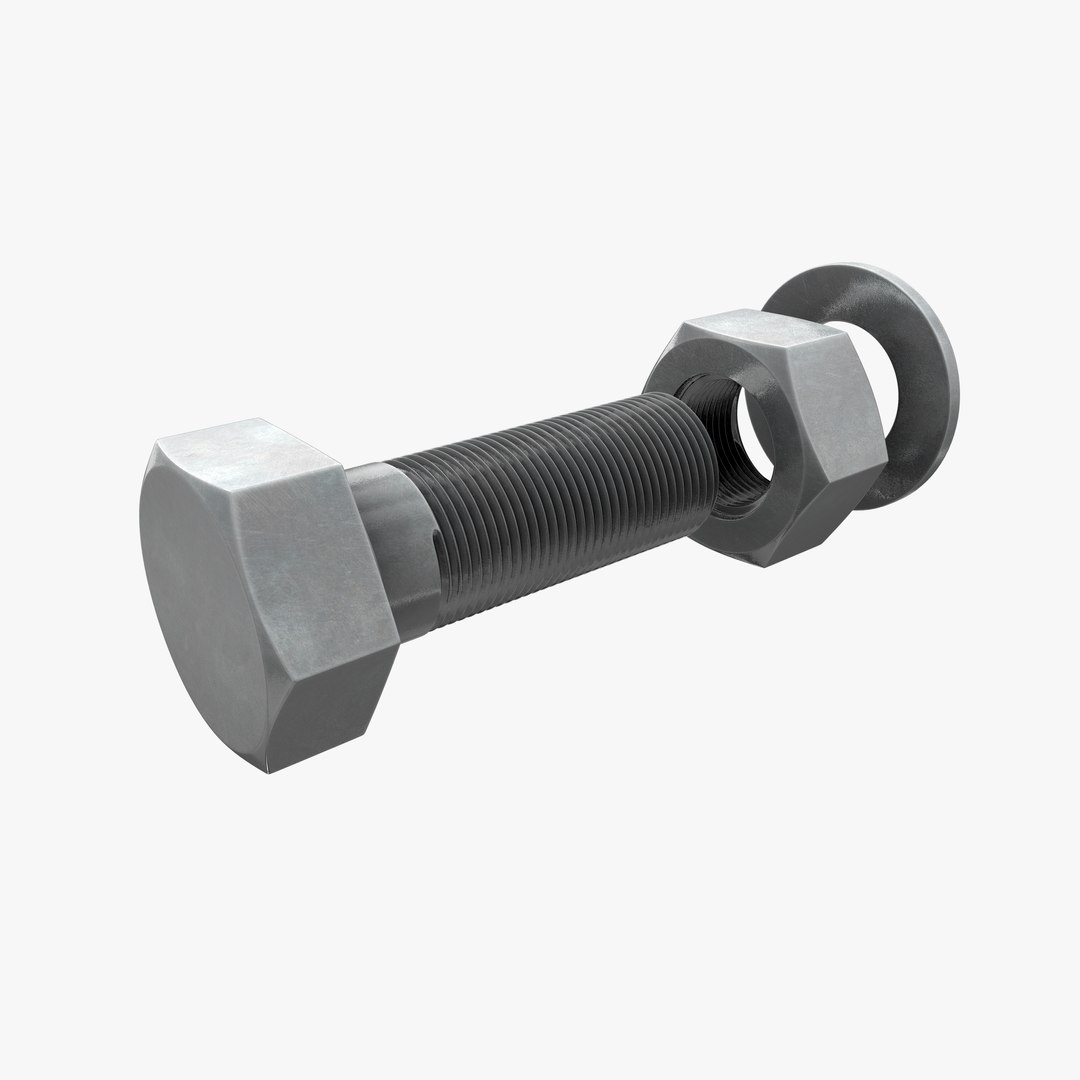 Bolt nut rust 3D model - TurboSquid 1192395