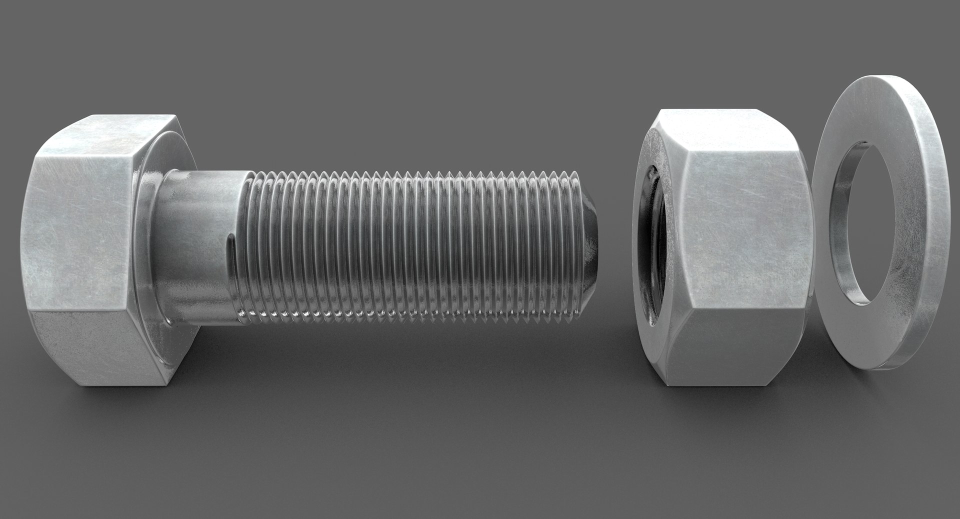 Bolt nut rust 3D model - TurboSquid 1192395