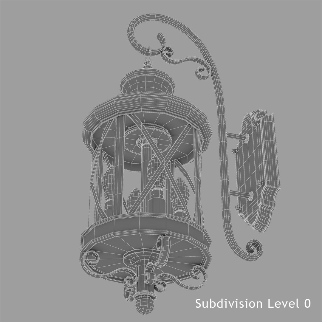 3d max exterior wall light