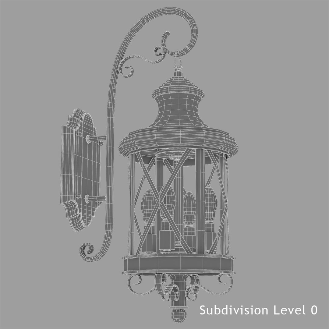 3d max exterior wall light