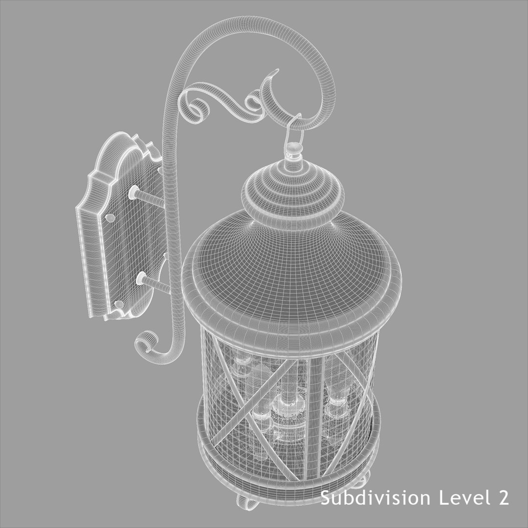 3d max exterior wall light