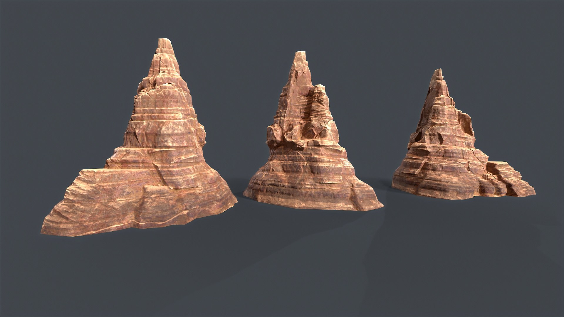 3D Red Rock Sandstone Coll - TurboSquid 2134592