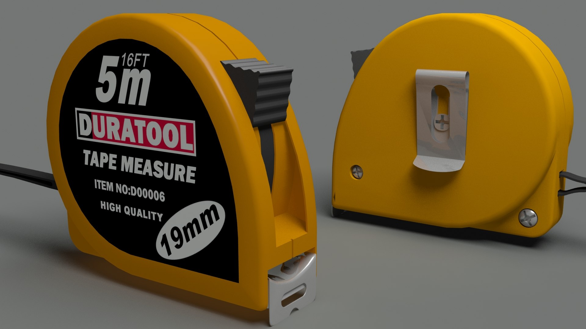 3d duratool tape measure