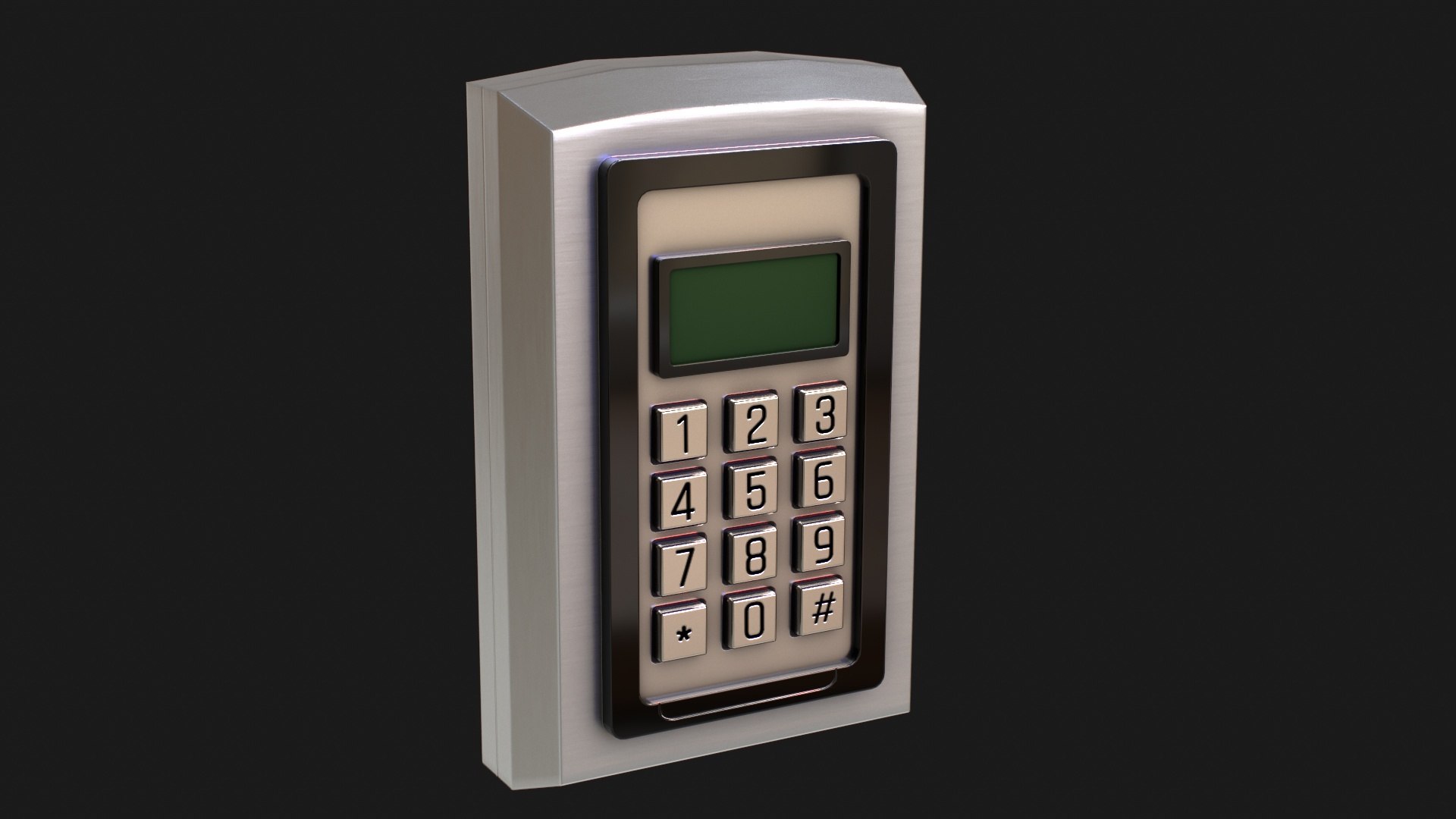 3D Model Keypad Lock - TurboSquid 2079327