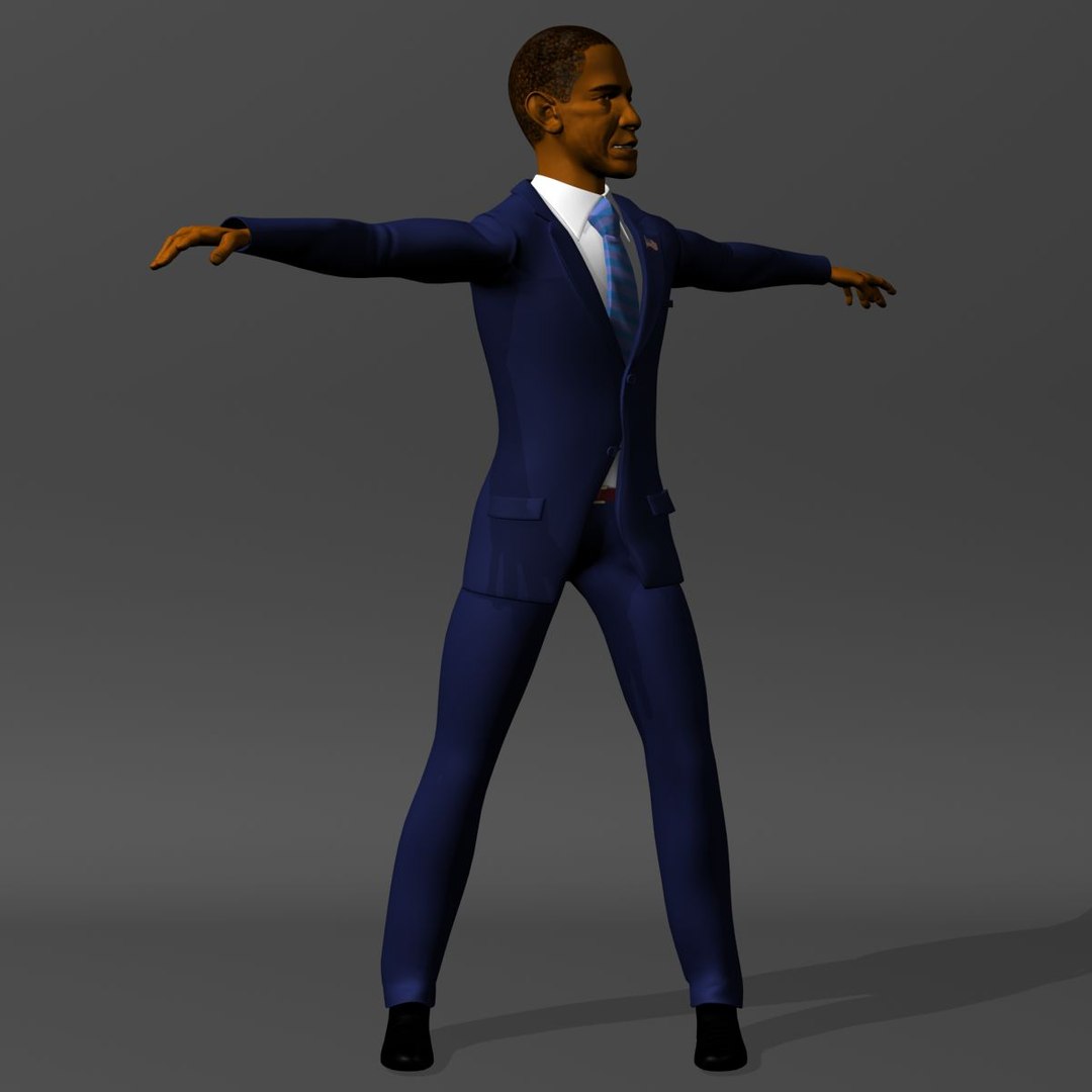 barack obama 3d max