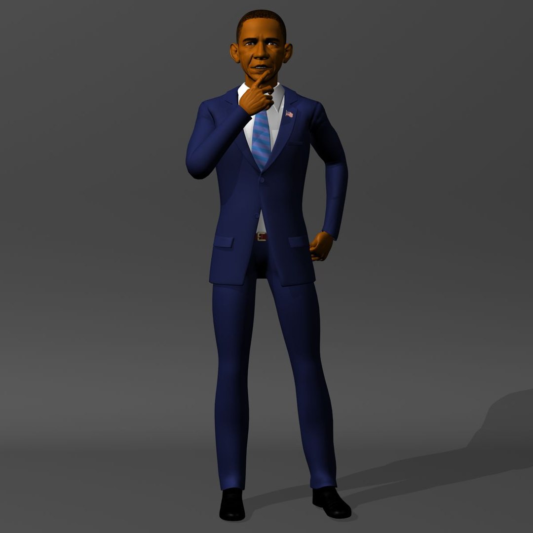 barack obama 3d max