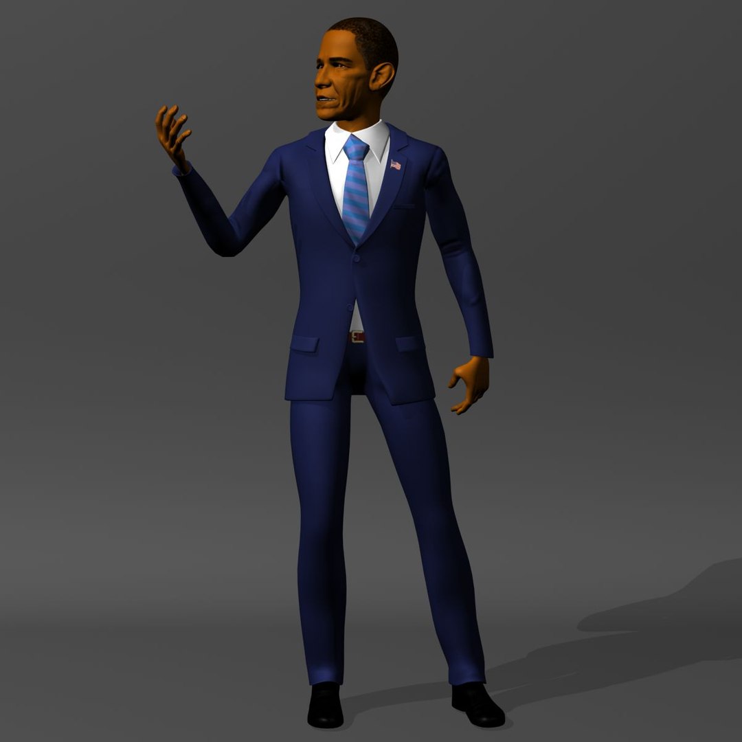 barack obama 3d max