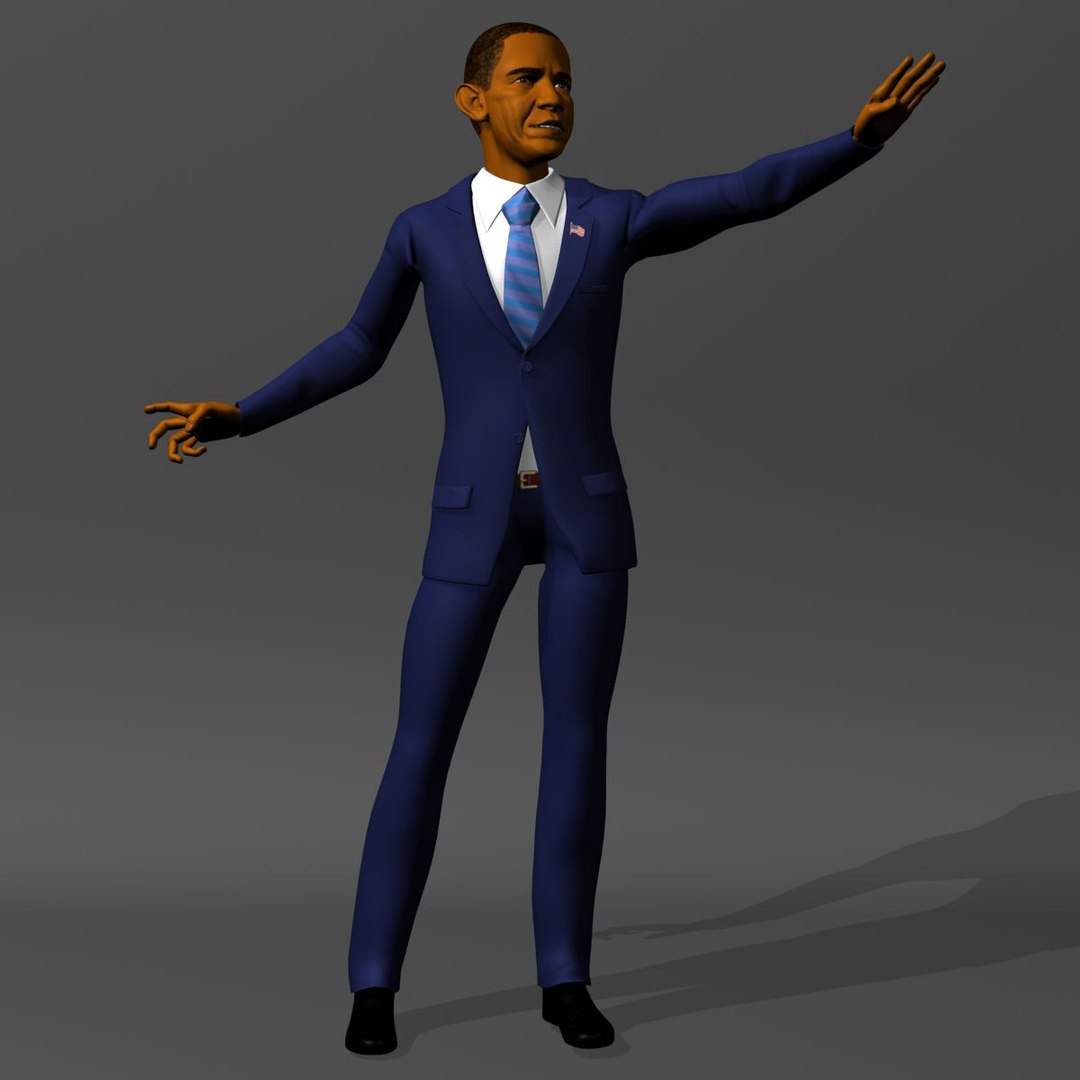 barack obama 3d max