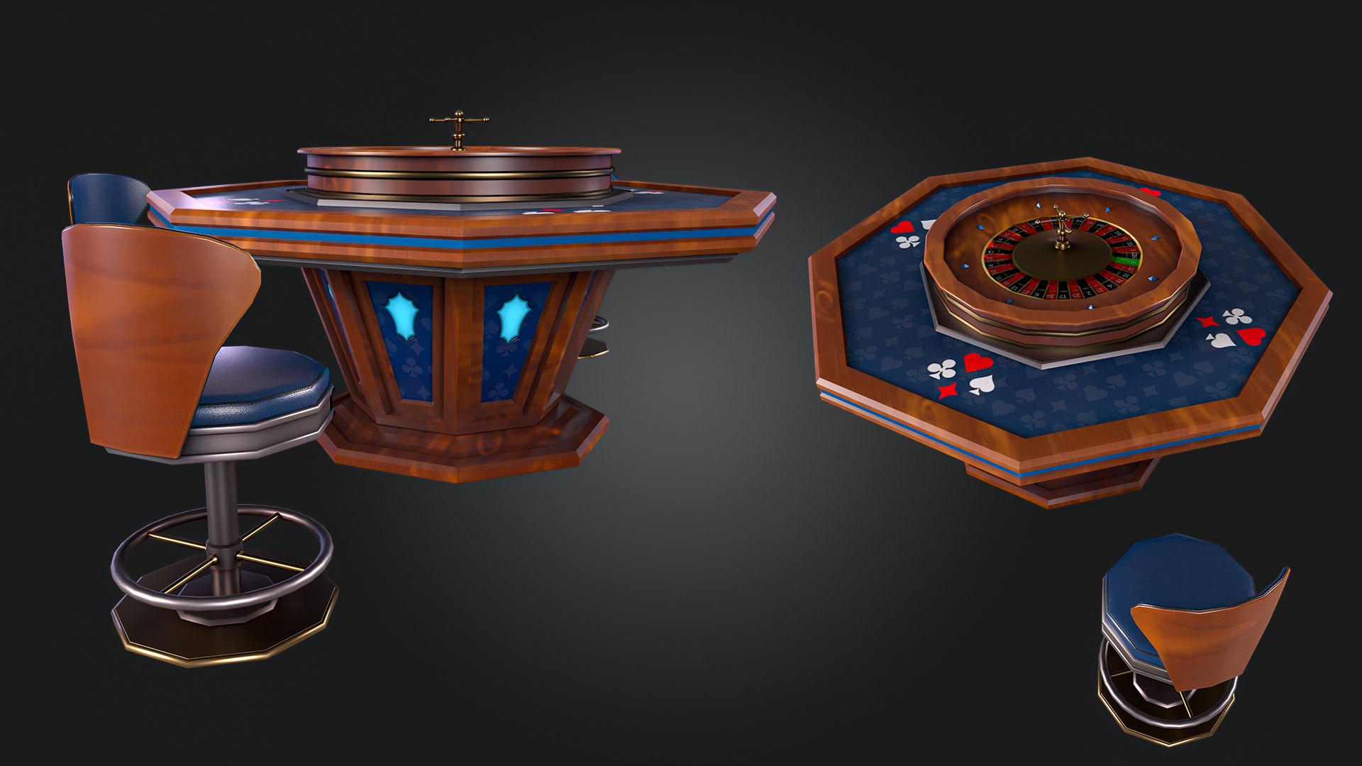 3D Roulette Table - TurboSquid 2233722