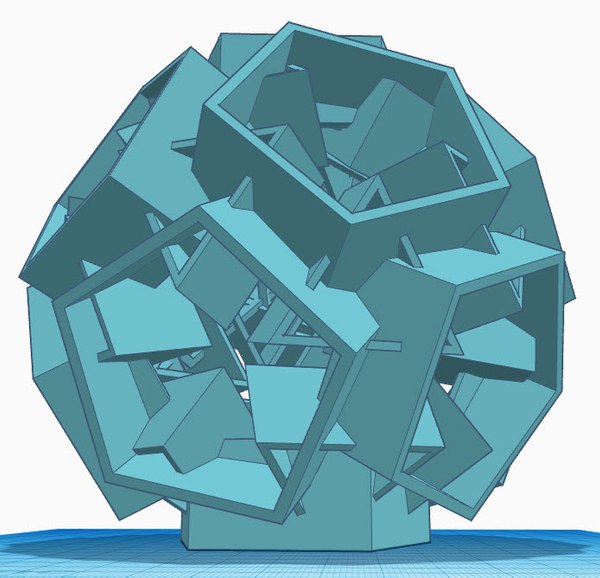 3D structure pentagon triangle - TurboSquid 1337519